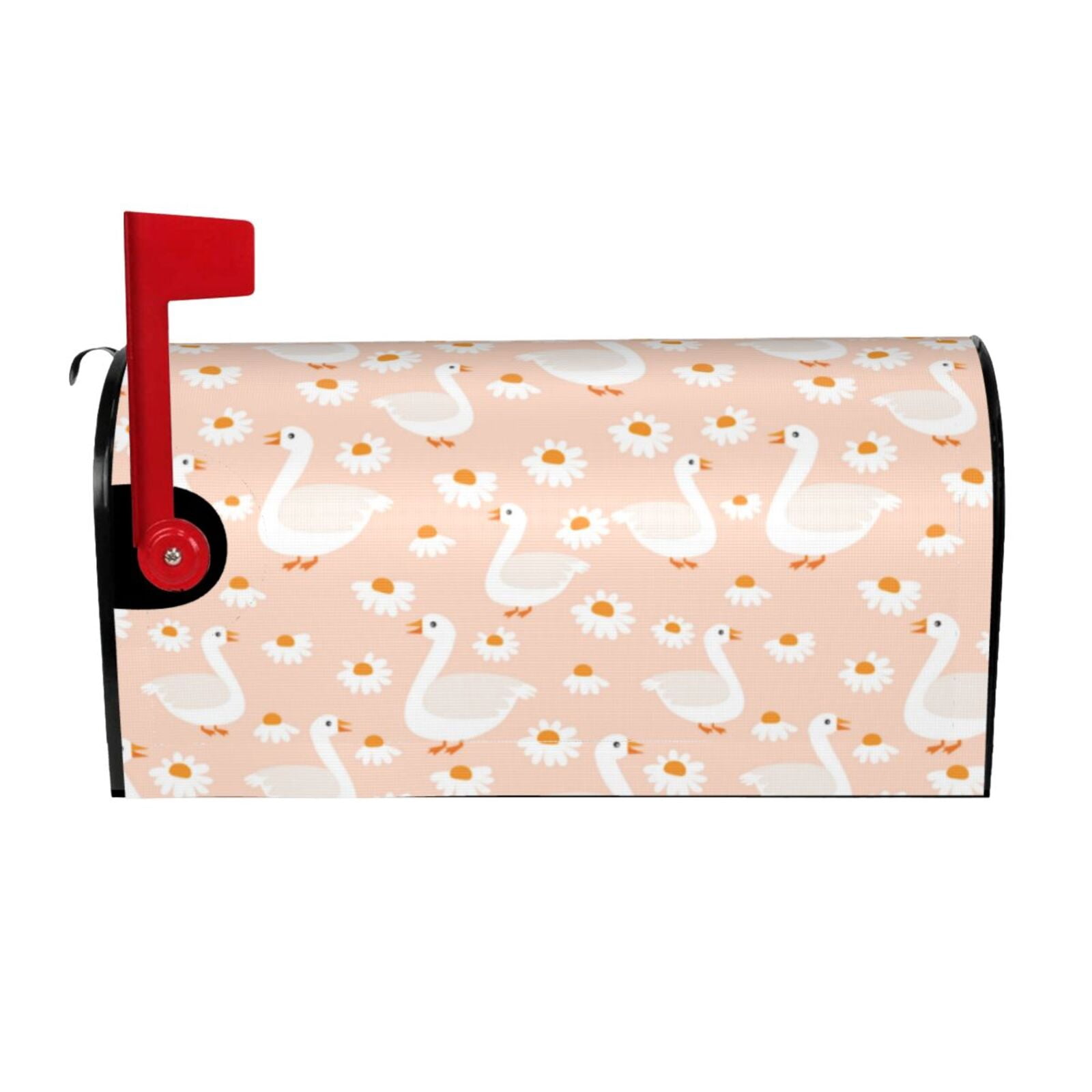 Mailbox Covers, Classic Cute Duck Daisy Pink Welcome Mailbox Cover ...
