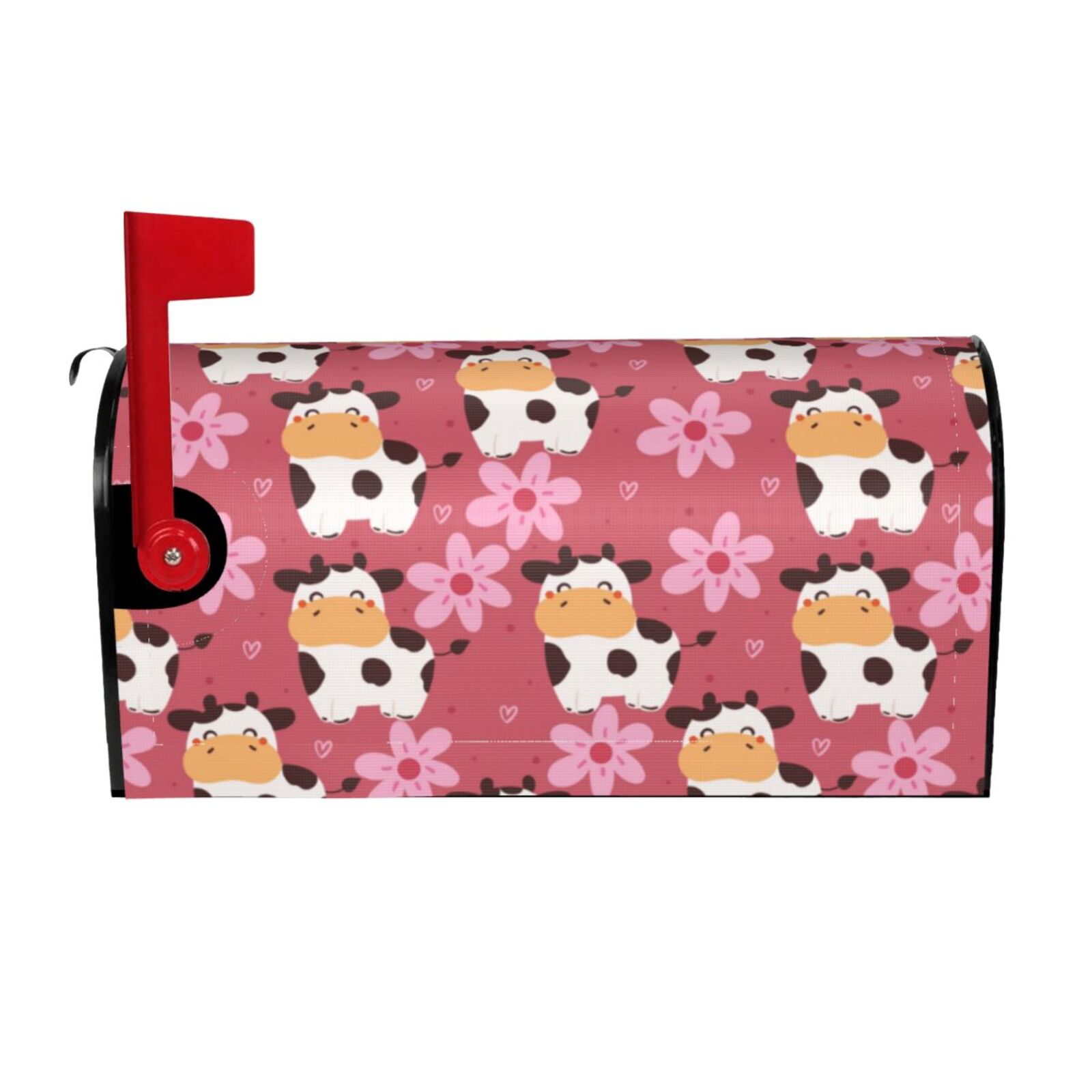 Mailbox Covers, Classic Cute Smiling Cow Flower Welcome Mailbox Cover ...