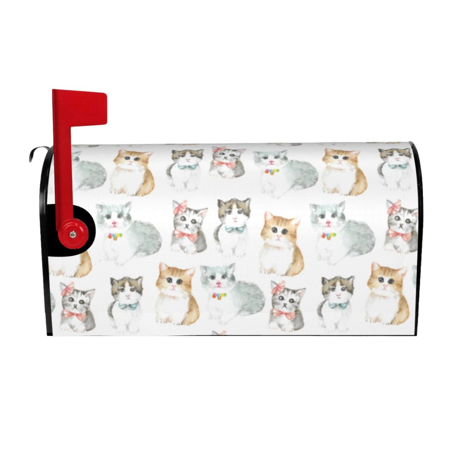 Mailbox Covers, Classic Painted Cute Cartoon Cat Welcome Cute Mailbox ...
