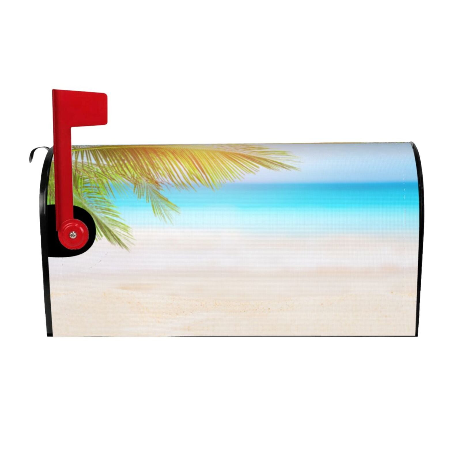 Mailbox Covers, Coconut Palm Tree on Beach Welcome Cute Mailbox Cover ...