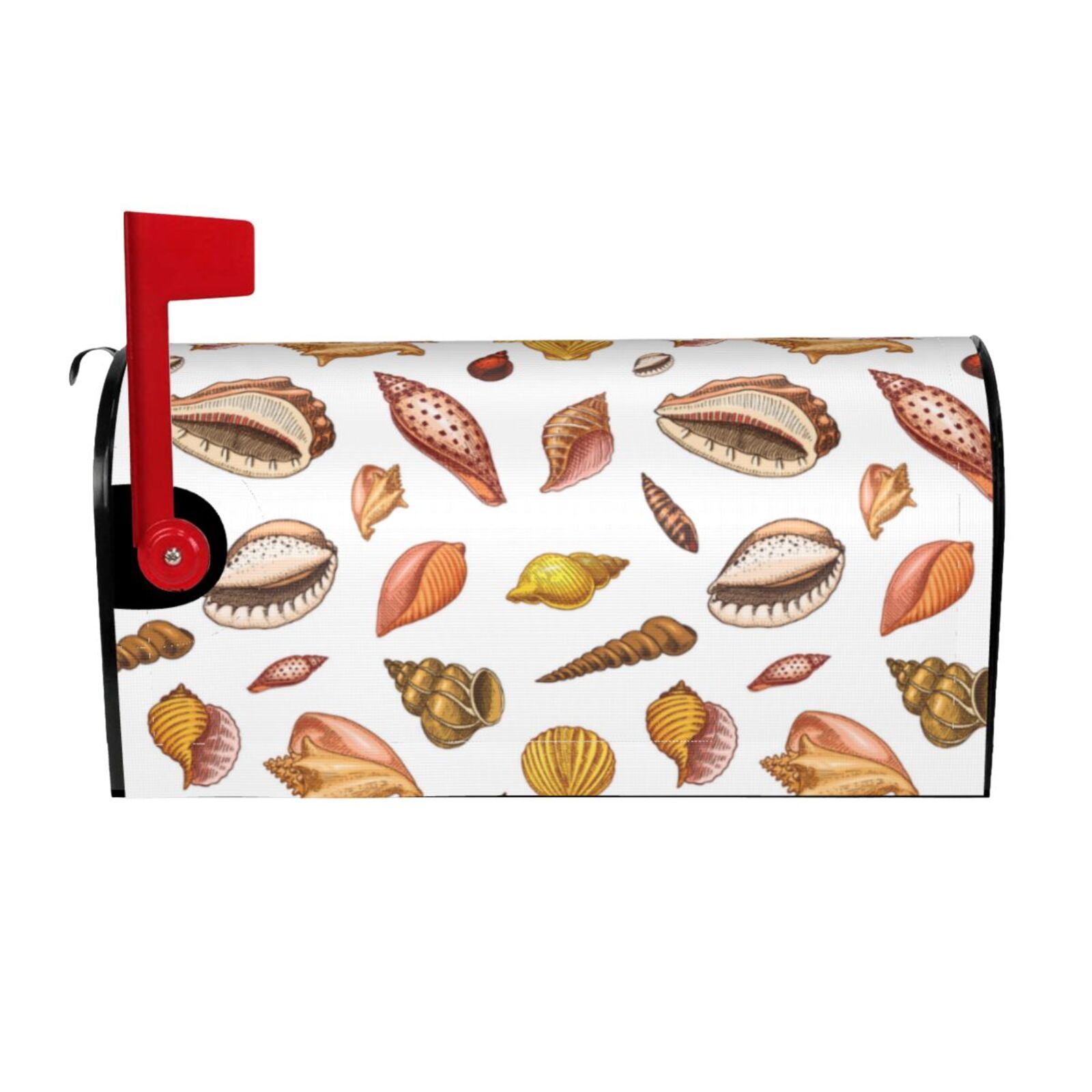 Mailbox Covers, Conch Shells Print No.9022 Welcome Cute Mailbox Cover ...