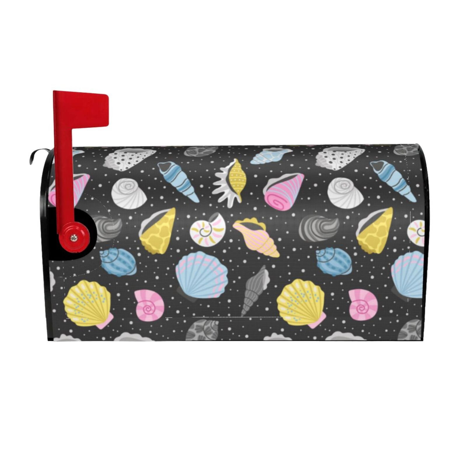Mailbox Covers, Conch Shells Print No.9047 Welcome Cute Mailbox Cover ...