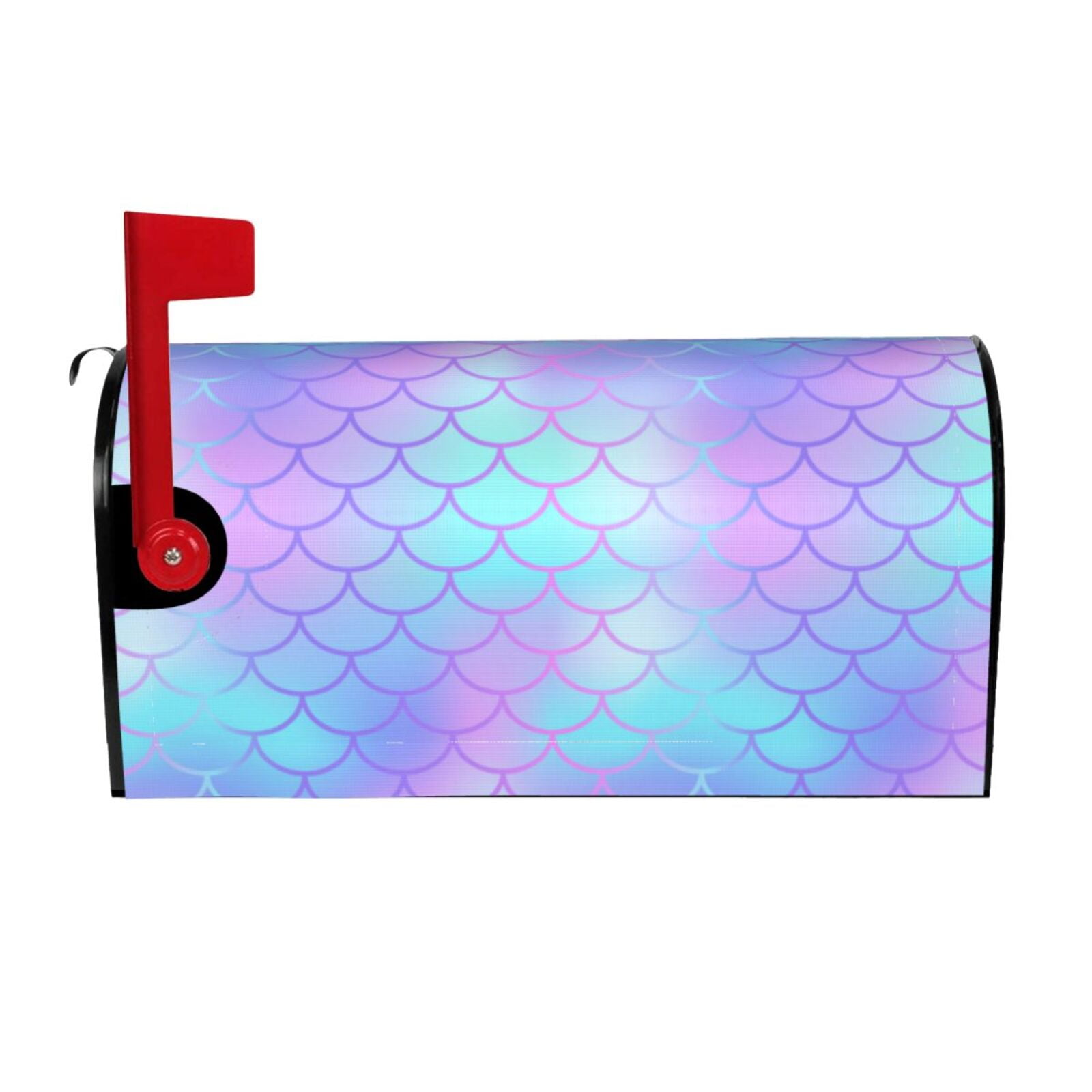 Mailbox Covers Cool blue pink Fish scale Waterproof mail Box Covers ...