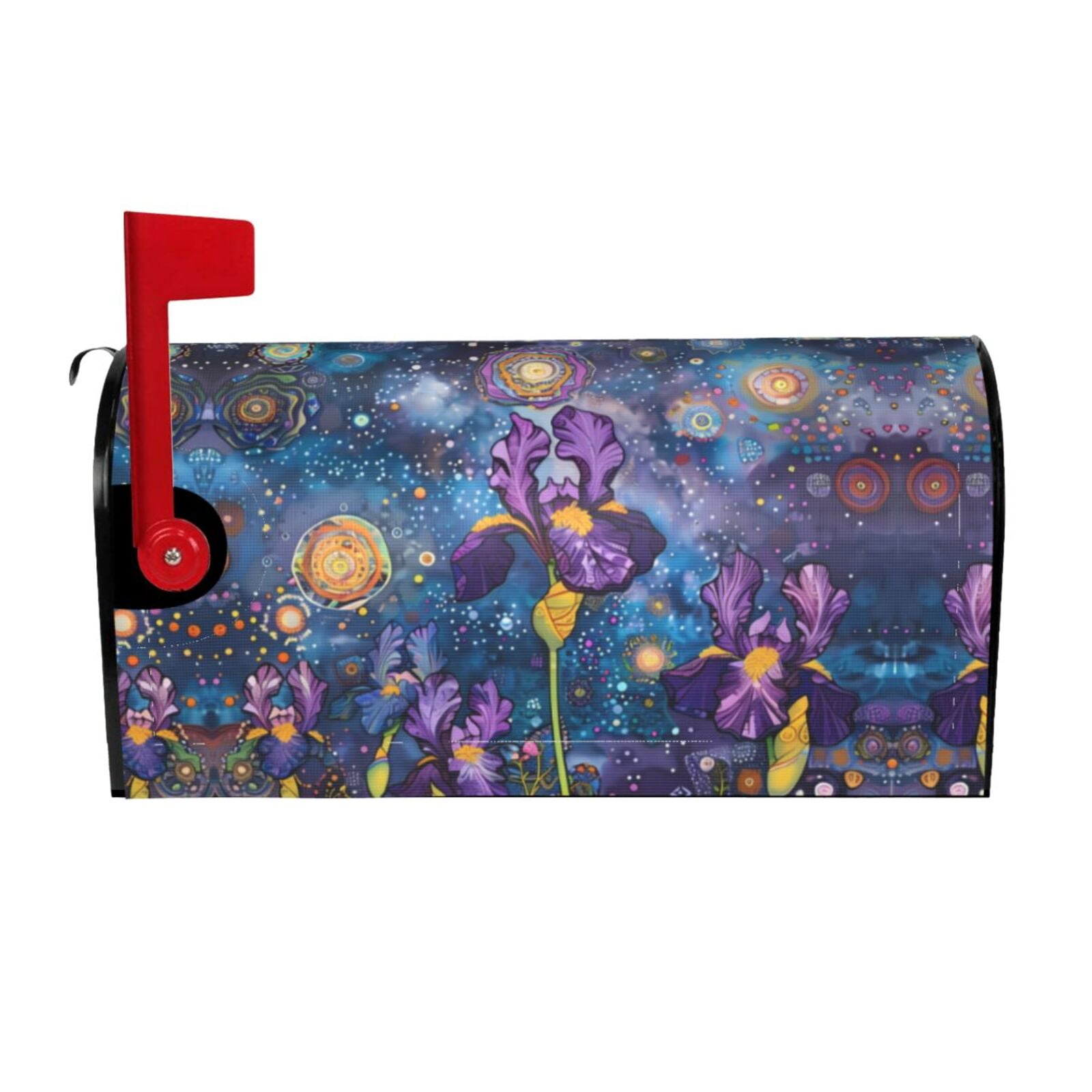 Mailbox Covers, Cosmic Purple Irises Cute Welcome Mailbox Cover ...