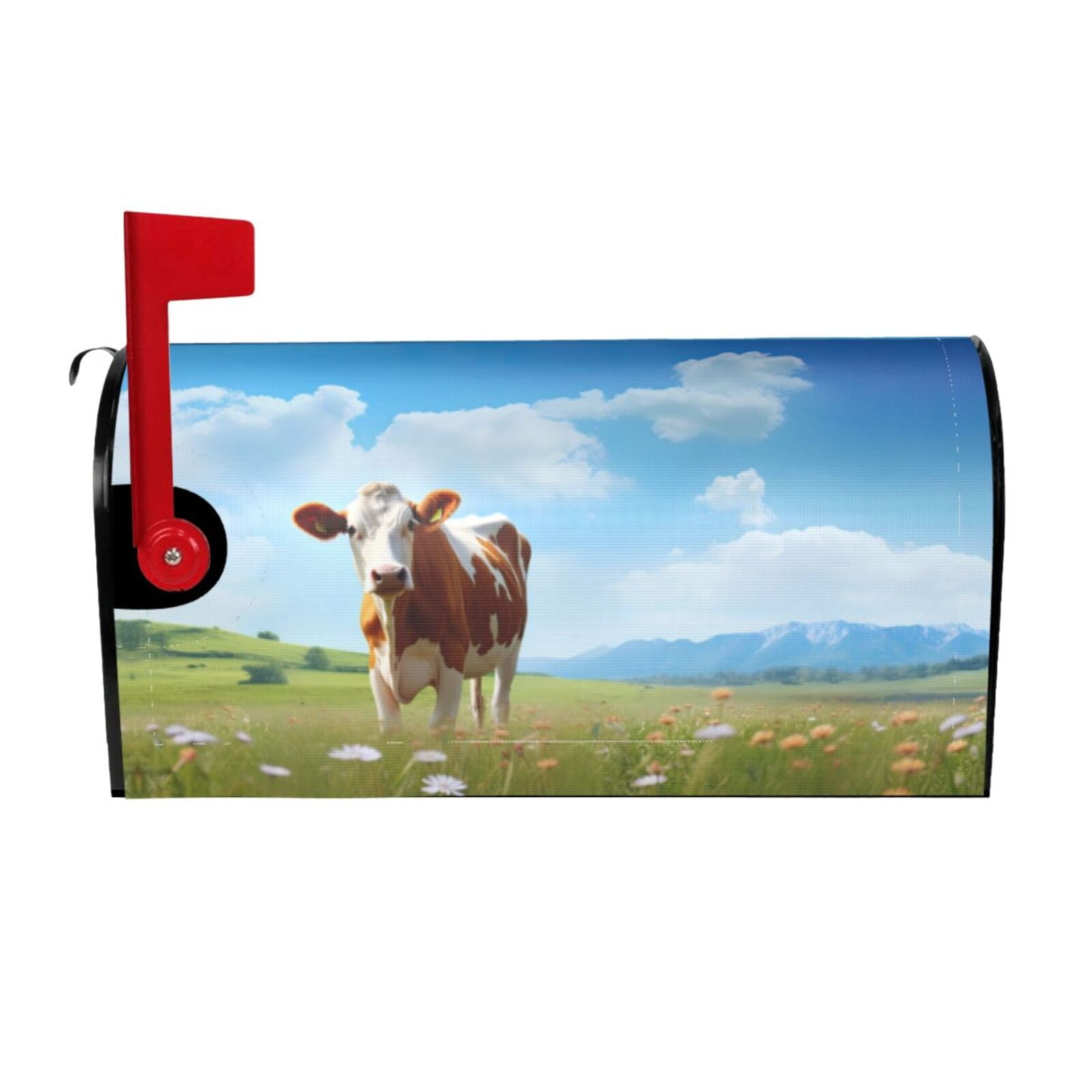 Mailbox Covers Cow Grazing Nature Waterproof mail Box Covers, Magnetic ...