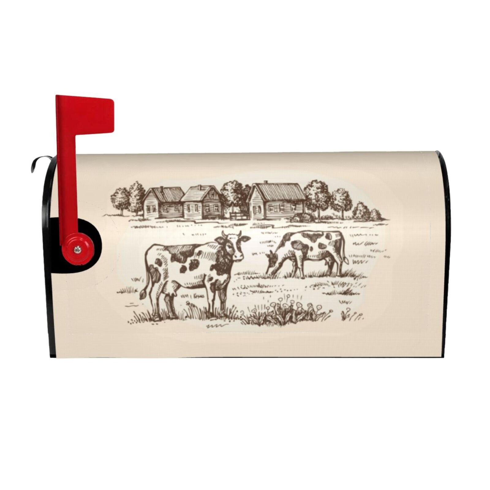 Mailbox Covers, Cows On The Farm Welcome Cute Mailbox Cover Magnetic ...