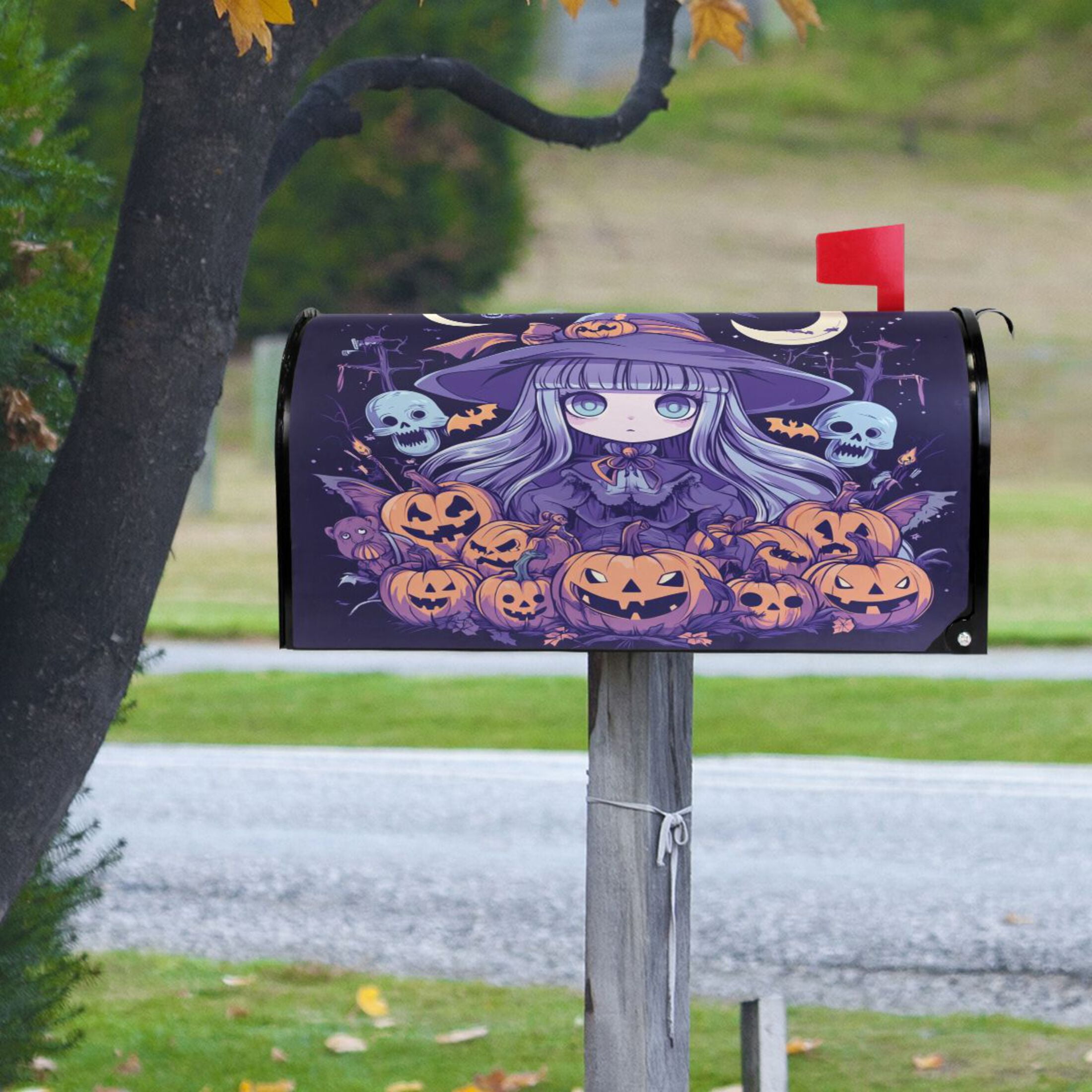 Mailbox Covers Cute Anime Witch Mailbox Cover - Walmart.com