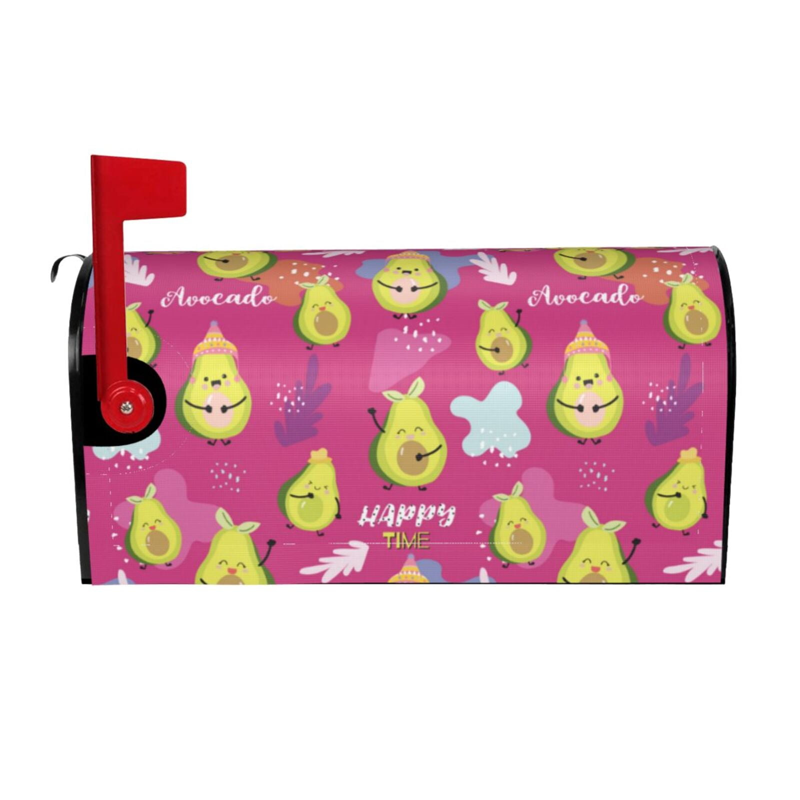 Mailbox Covers, Cute Avocado Happy Mailbox Cover Magnetic Extra Large ...