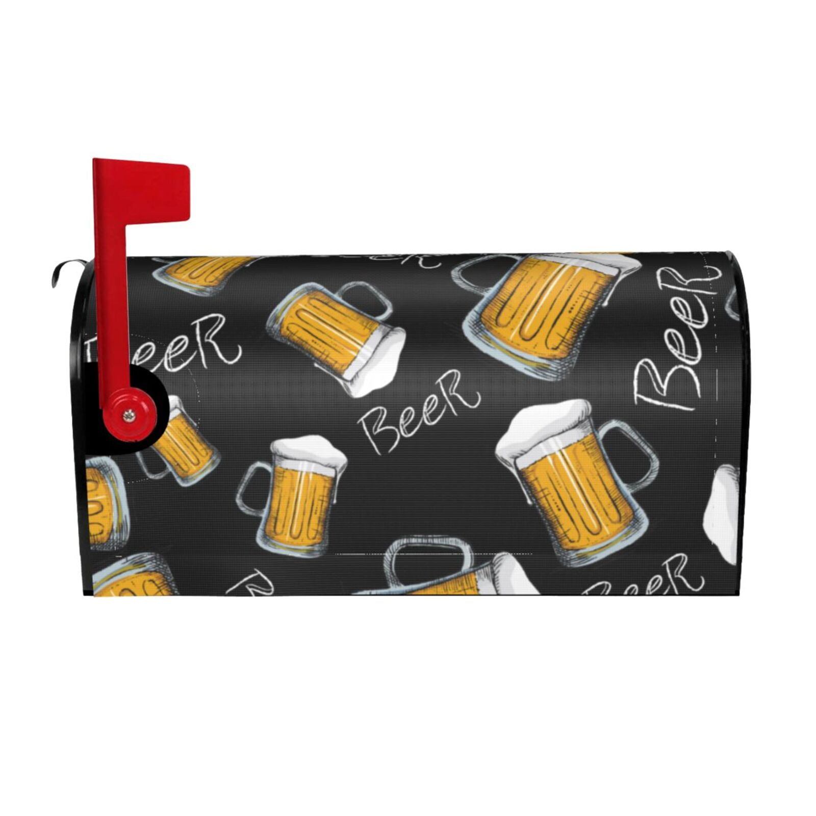 Mailbox Covers, Cute Cartoon Beer Mug Welcome Cute Mailbox Cover ...