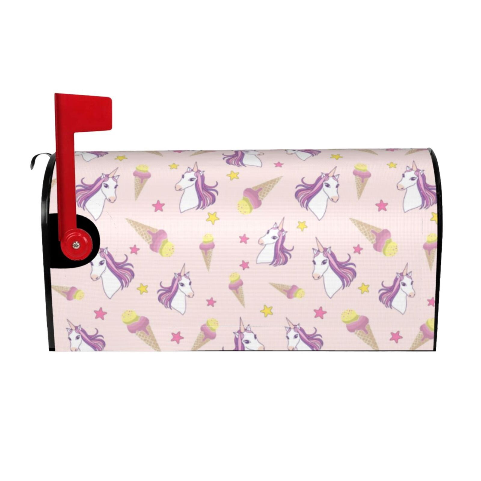 Mailbox Covers, Cute Cartoon Ice Cream Print Welcome Mailbox Cover ...