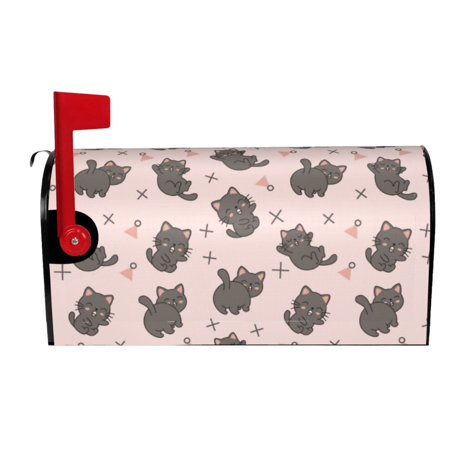 Mailbox Covers, Cute Cartoon Smiling Cat Welcome Cute Mailbox Cover ...