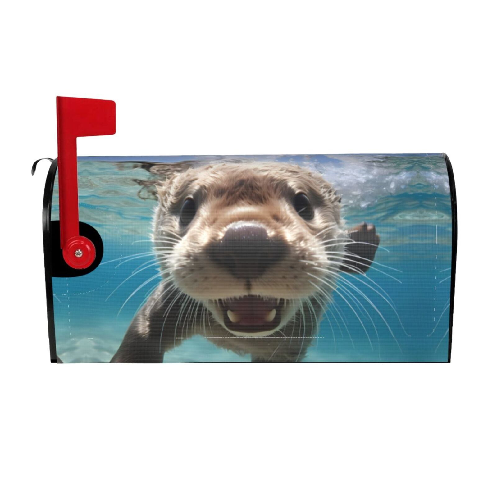 Mailbox Covers Cute Diving Otter Waterproof mail Box Covers, Magnetic ...