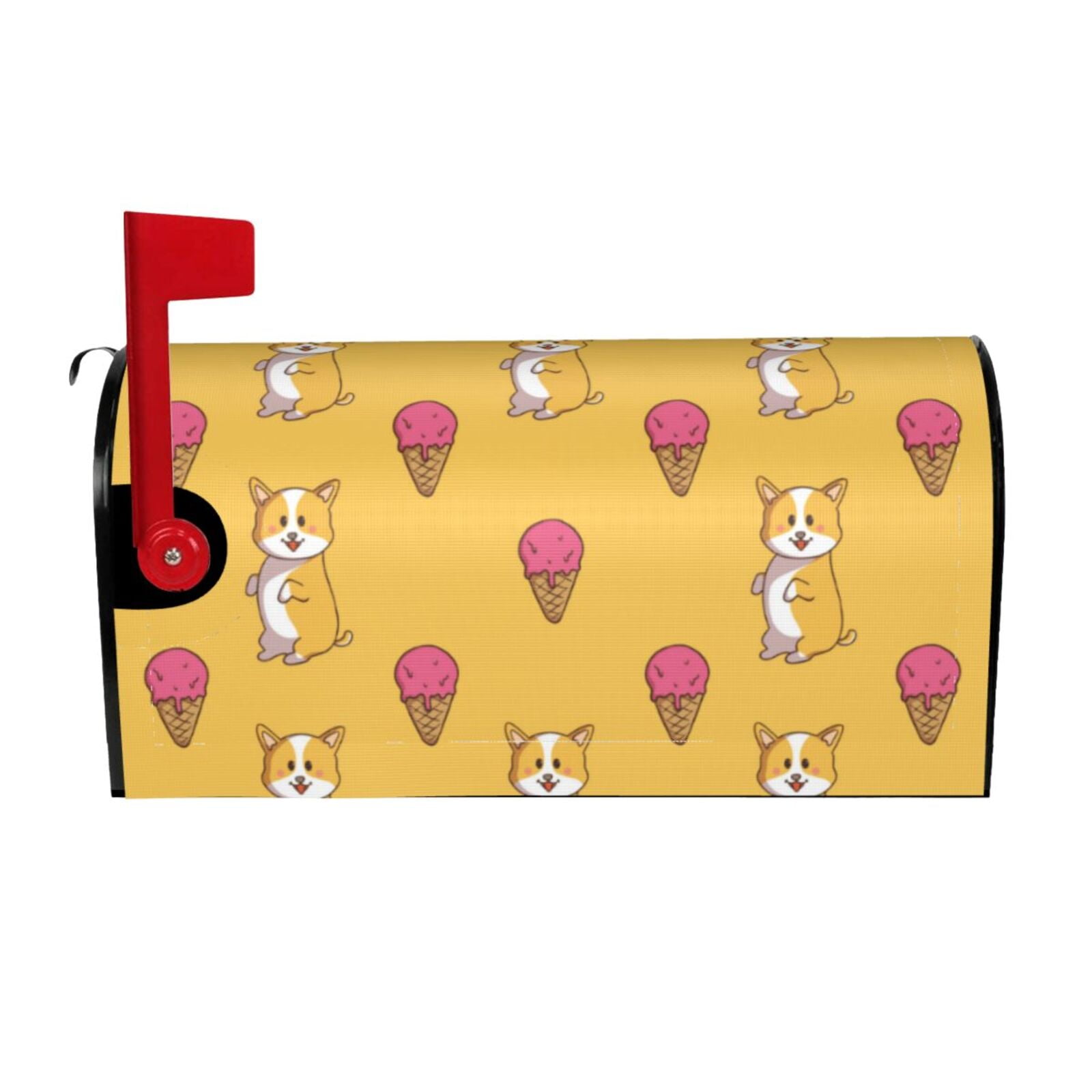 Mailbox Covers, Cute Dog Ice Cream Welcome Mailbox Cover Magnetic Extra ...