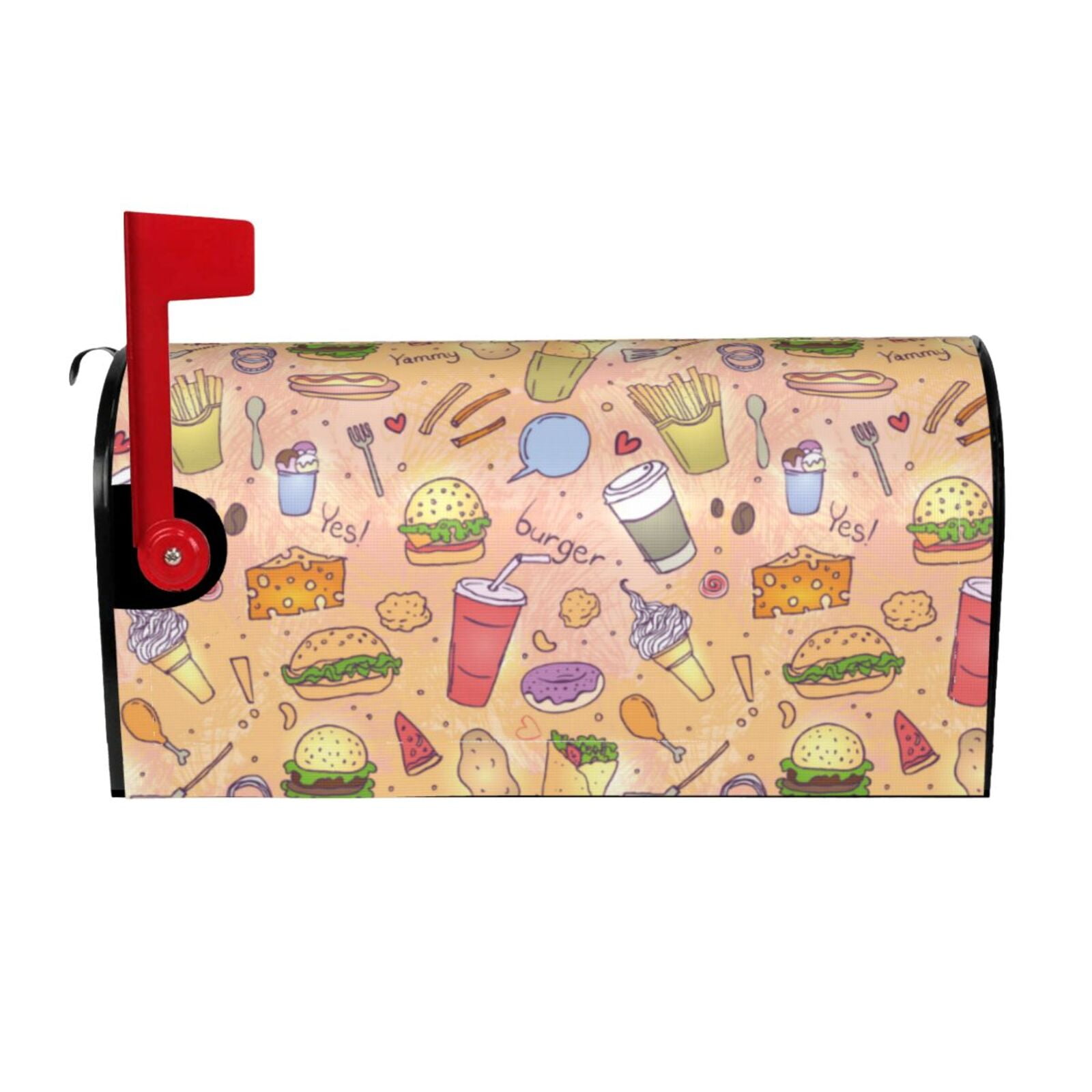 Mailbox Covers, Cute Food Ice Cream Drinks Welcome Mailbox Cover ...
