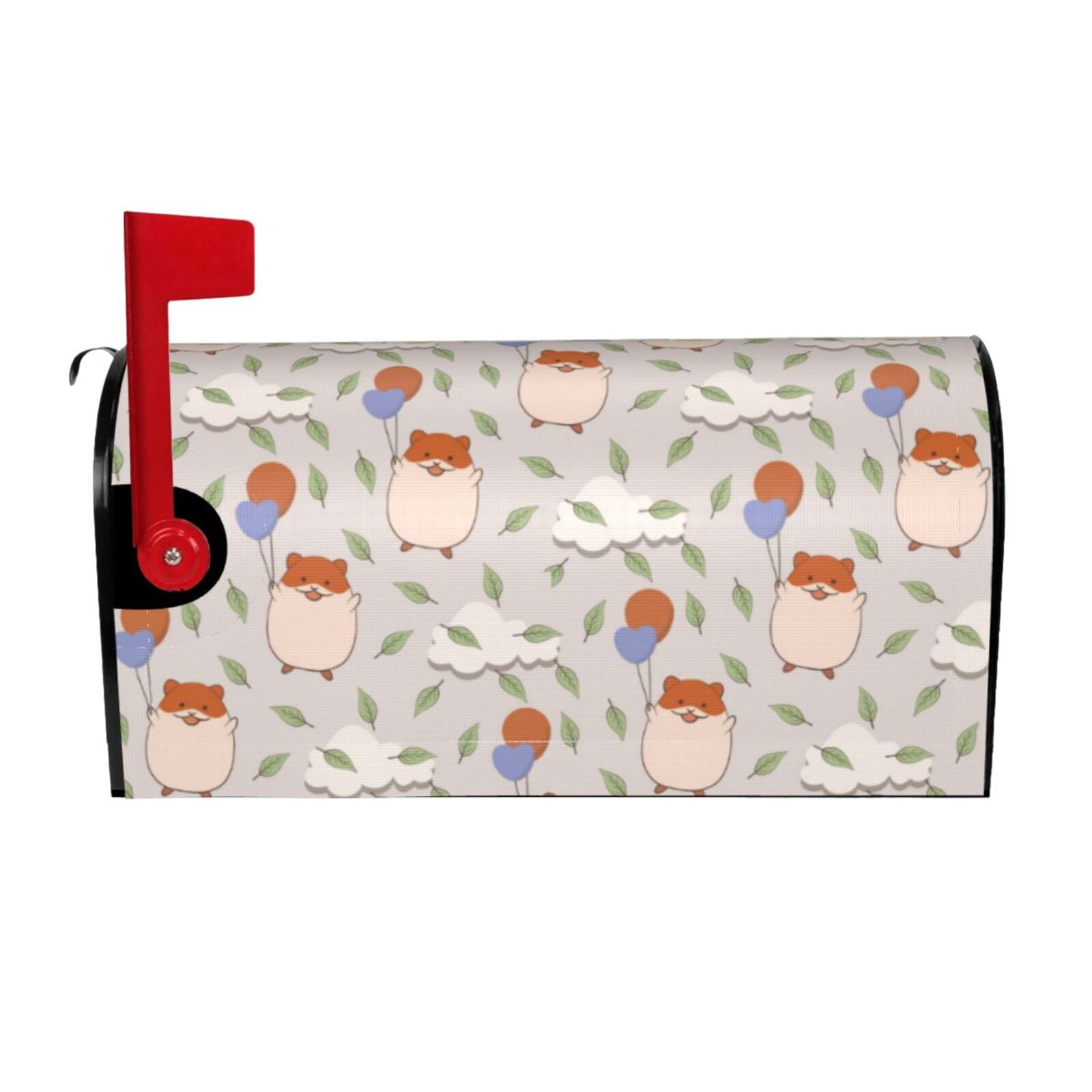 Mailbox Covers, Cute Hamster Balloon Leaves Welcome Cute Mailbox Cover ...