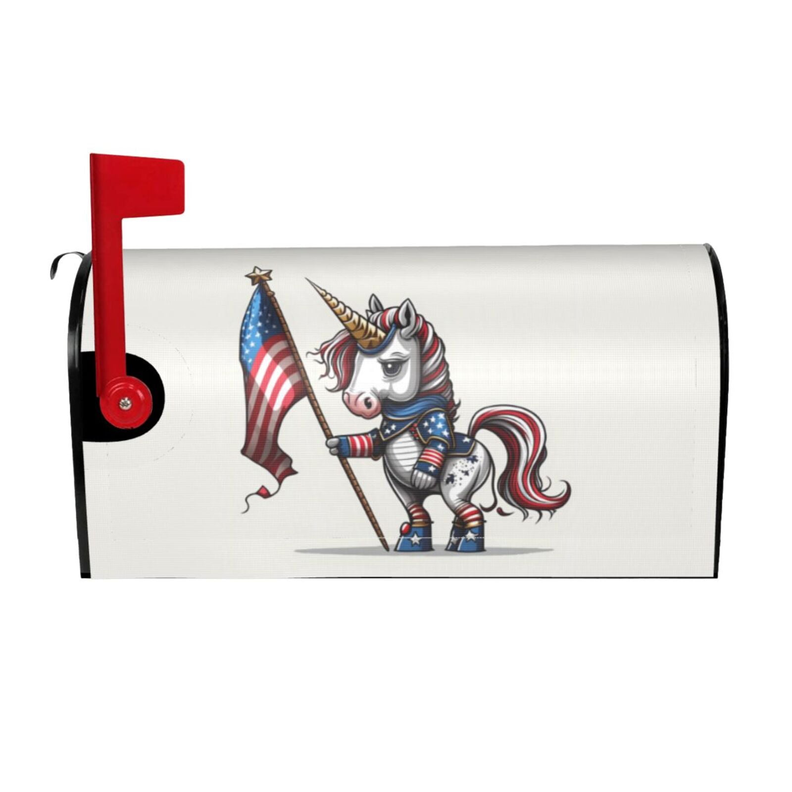 Mailbox Covers, Cute Horse American Flag Cute Welcome Mailbox Cover ...