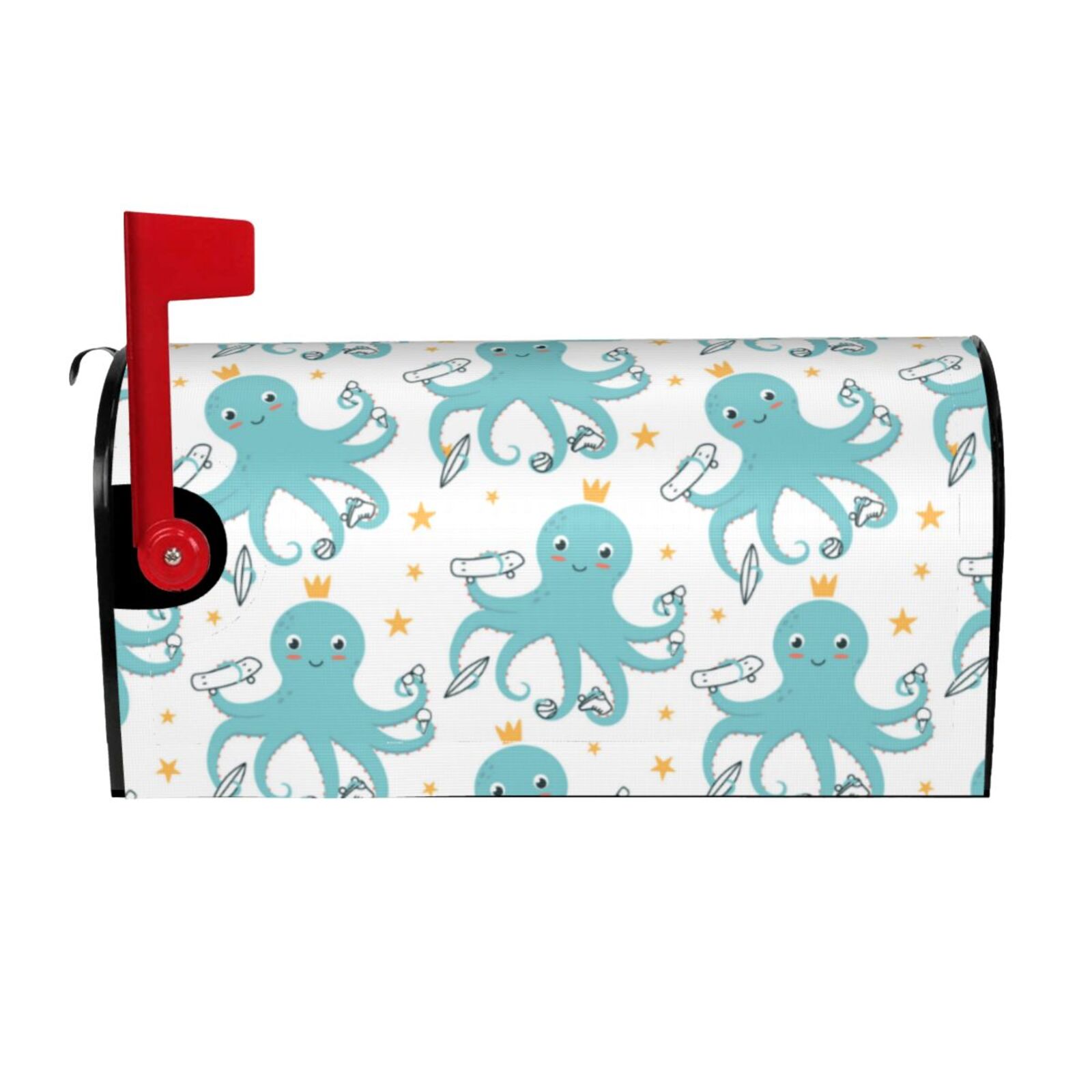 Mailbox Covers Cute Octopus Green Waterproof mail Box Covers, Magnetic ...