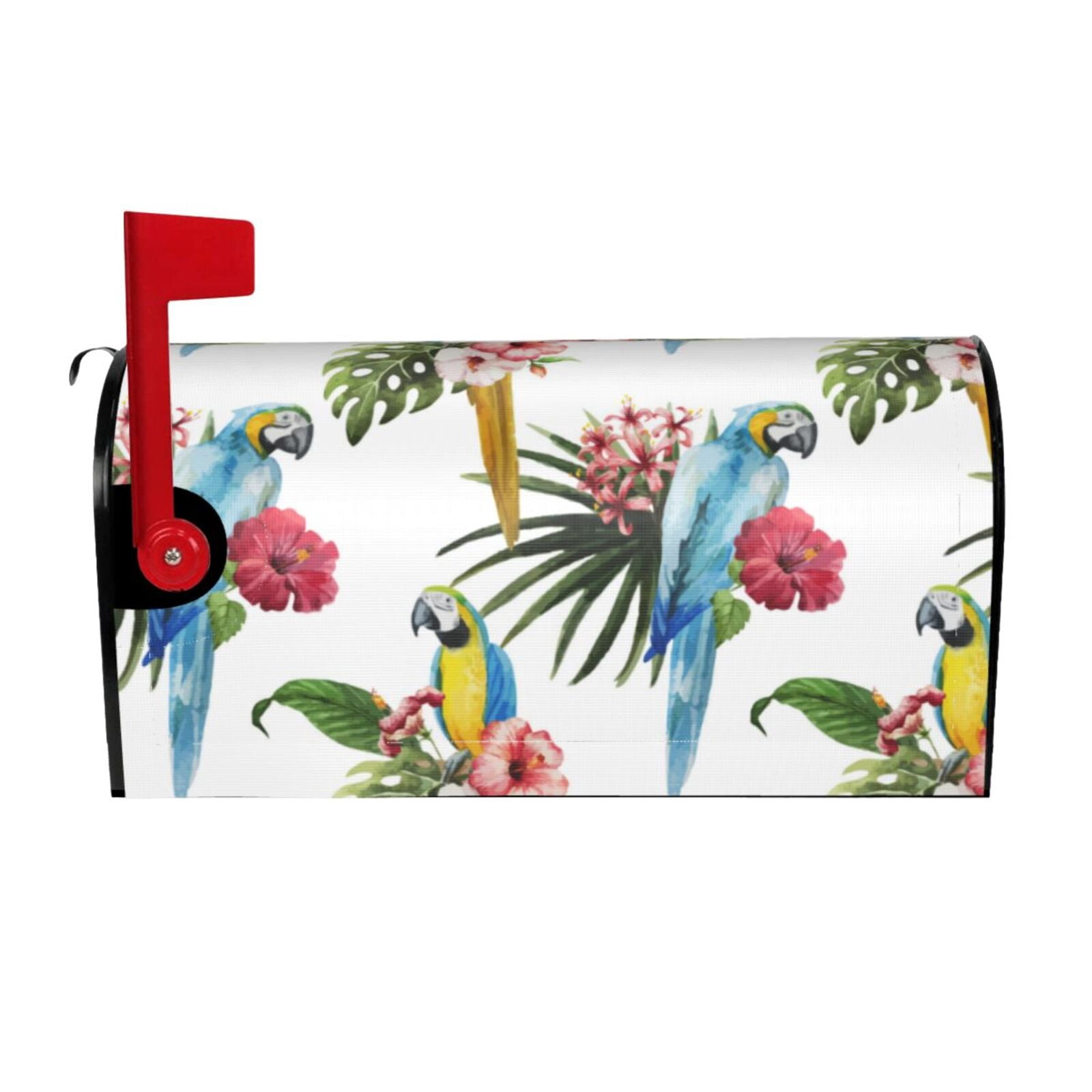 Mailbox Covers Cute Parrot Flower Monstera Waterproof mail Box Covers ...