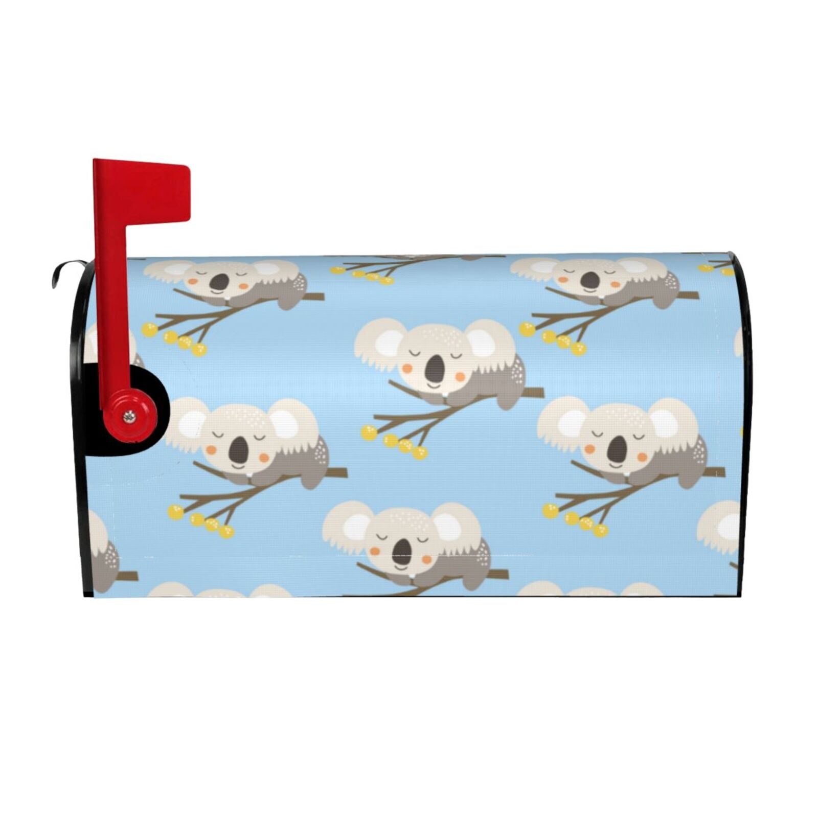Mailbox Covers, Cute Sleeping Koala Blue Cute Welcome Mailbox Cover ...