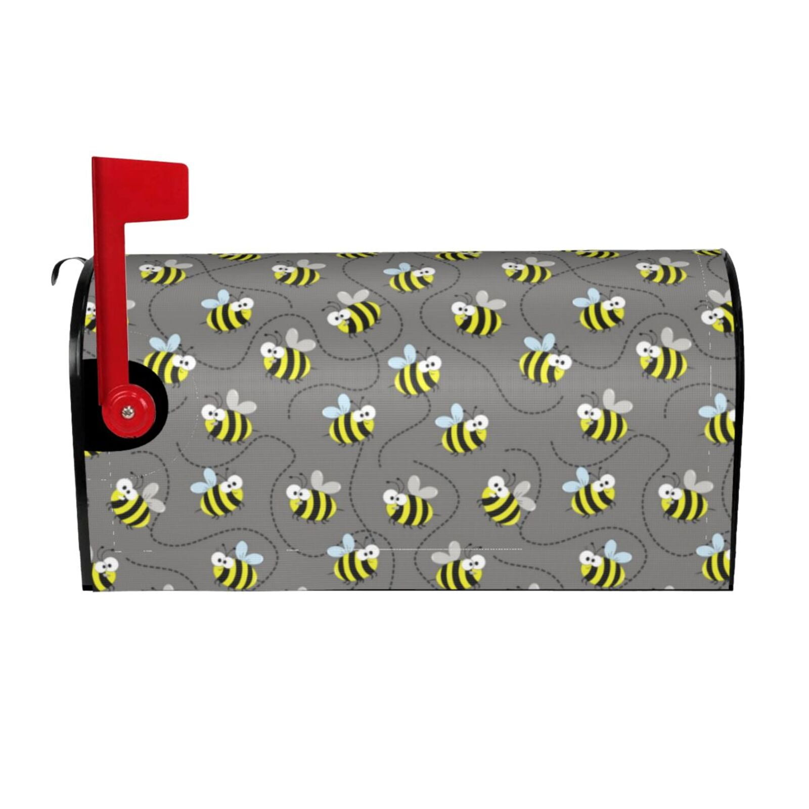 Mailbox Covers, Cute bee grey funny Cute Welcome Mailbox Cover Magnetic ...
