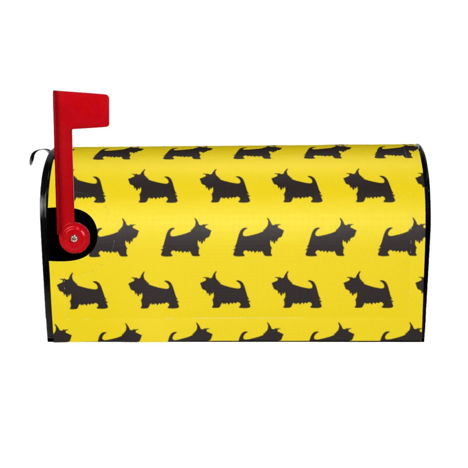 Mailbox Covers, Cute black Dog yellow Welcome Cute Mailbox Cover ...