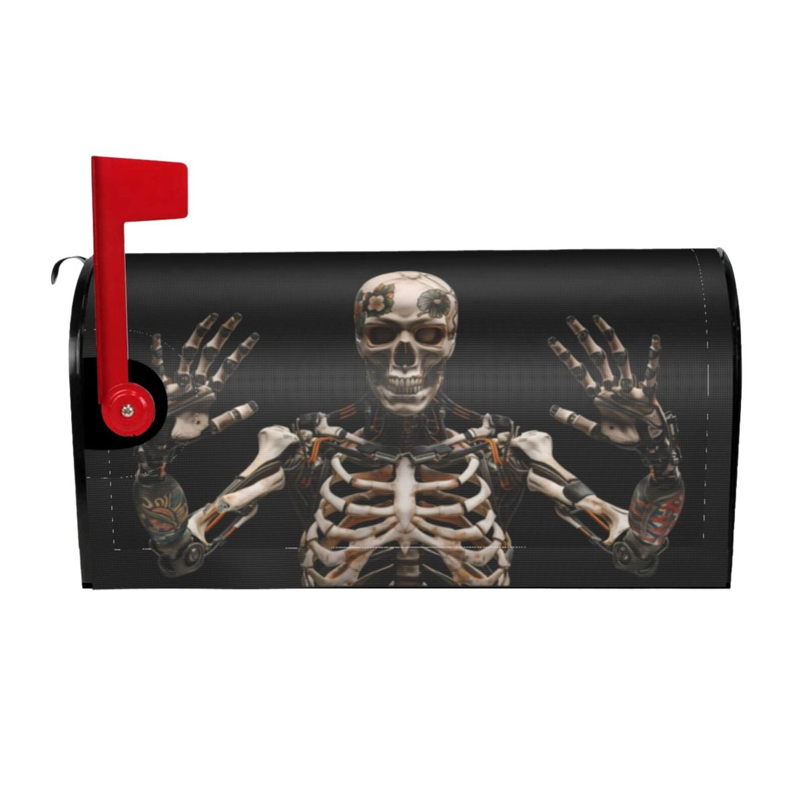 Mailbox Covers Cyber Skeleton With Tattoos Waterproof mail Box Covers ...