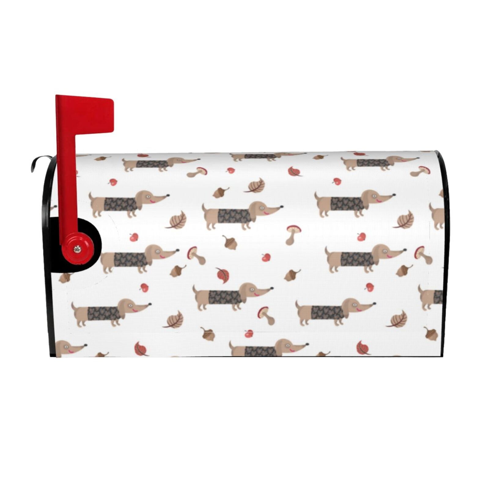 Mailbox Covers, Dachshund Dog Puppy Leaves Welcome Mailbox Cover ...