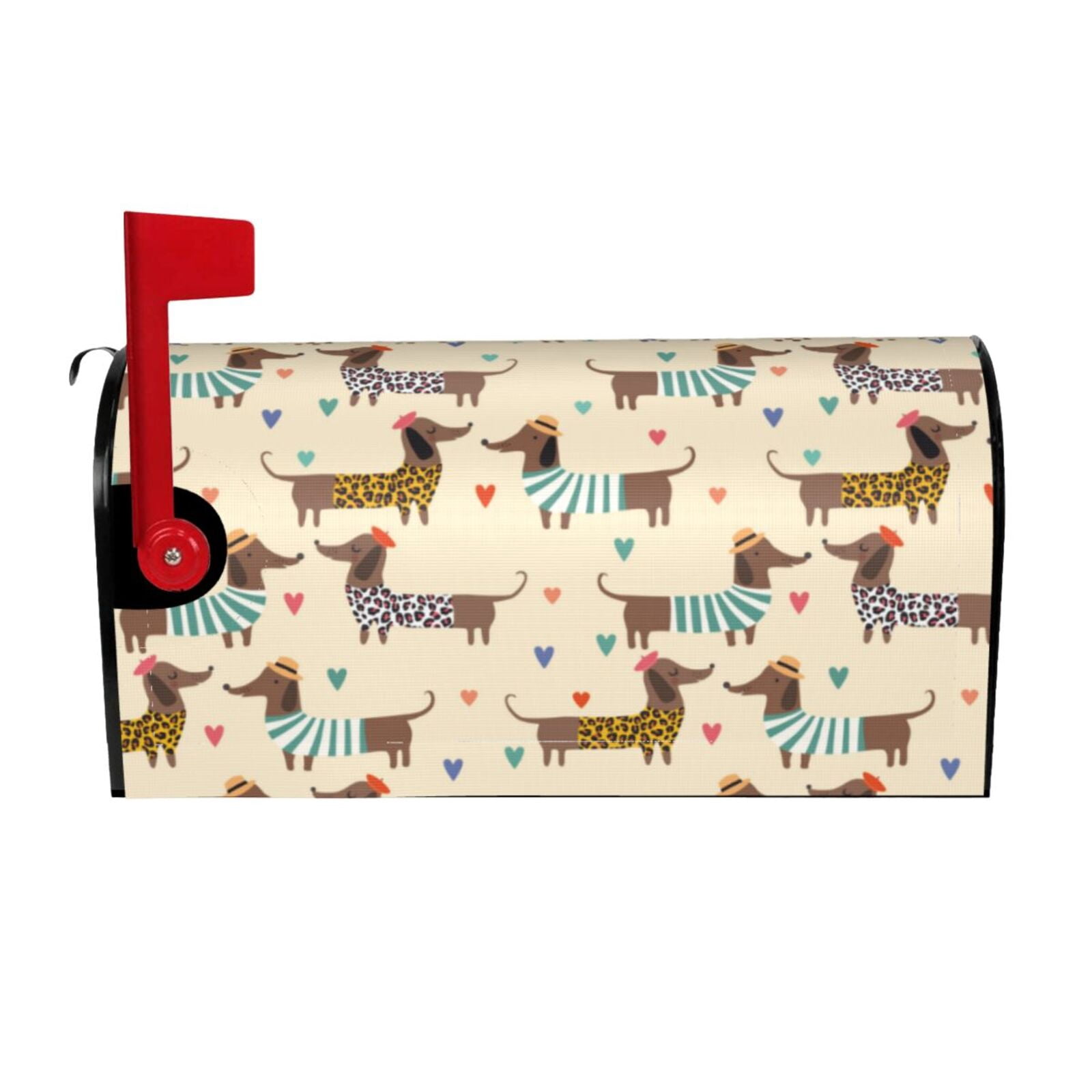 Mailbox Covers Dachshund Dog Puppy Love Hat Waterproof mail Box Covers ...