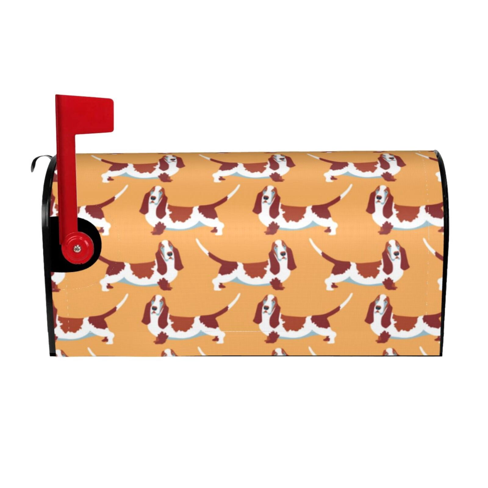 Mailbox Covers, Dachshund Dog Puppy Orange Welcome Cute Mailbox Cover ...