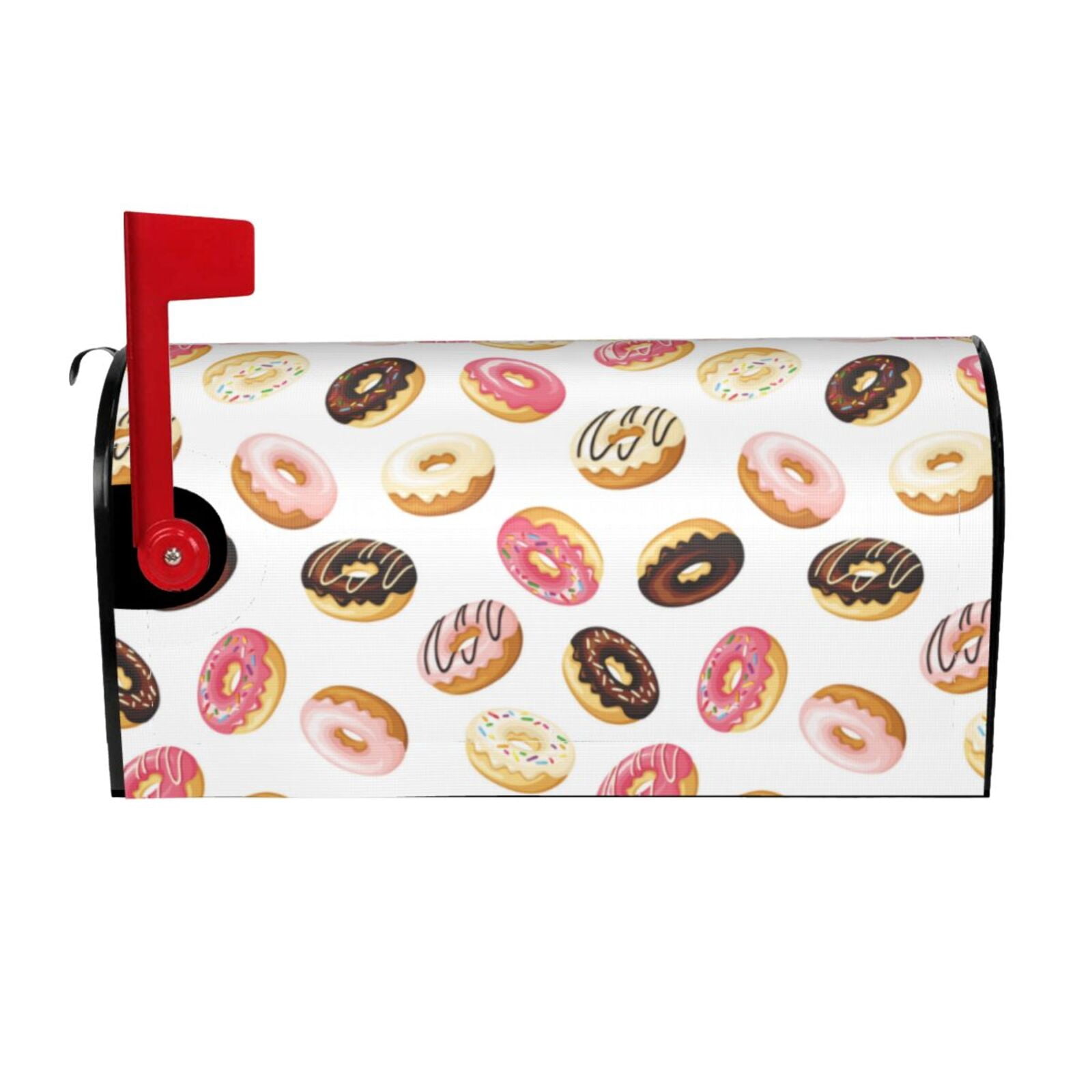 Mailbox Covers, Donut Print White Welcome Cute Mailbox Cover Magnetic ...