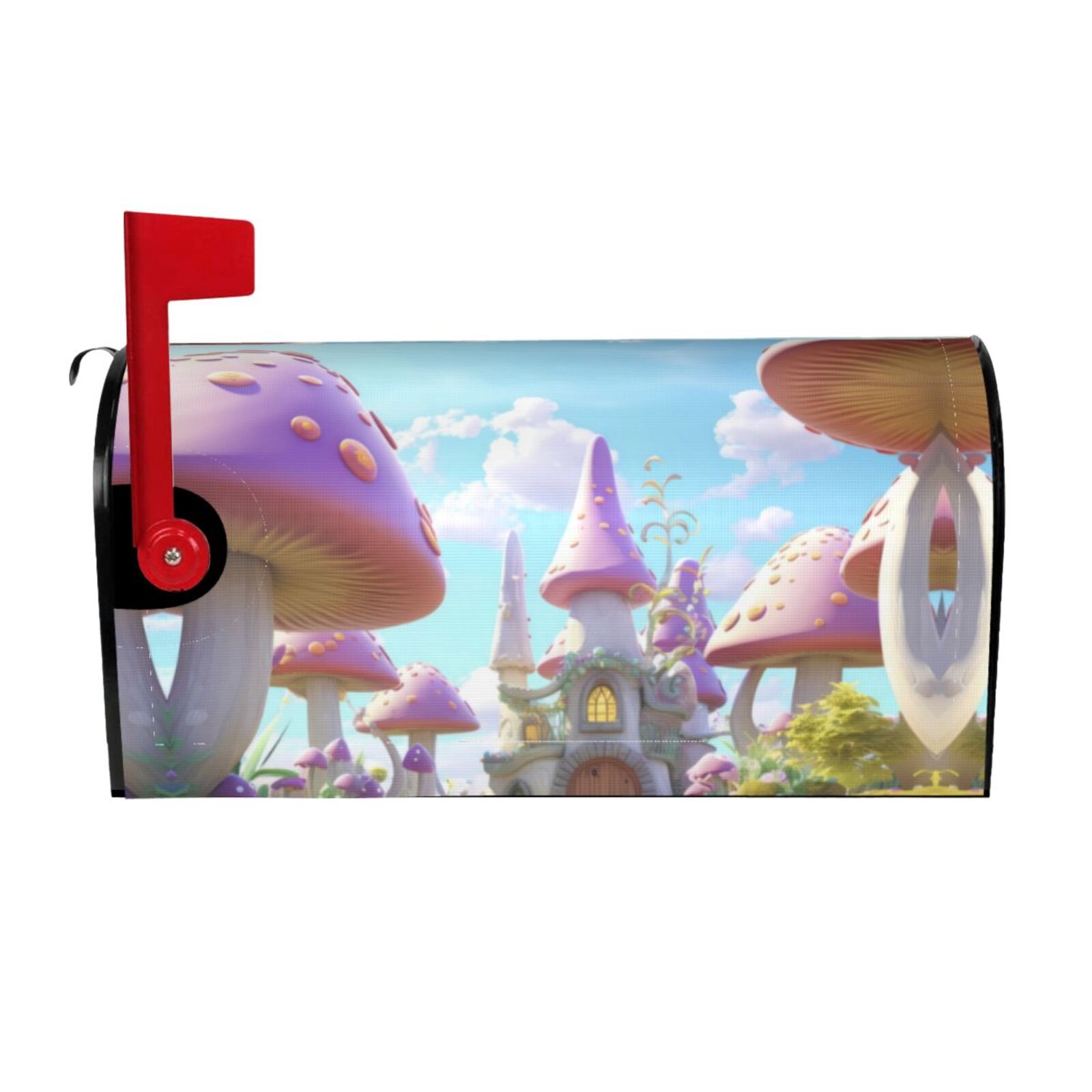 Mailbox Covers, Dreamy Pink Mushroom House Welcome Cute Mailbox Cover ...