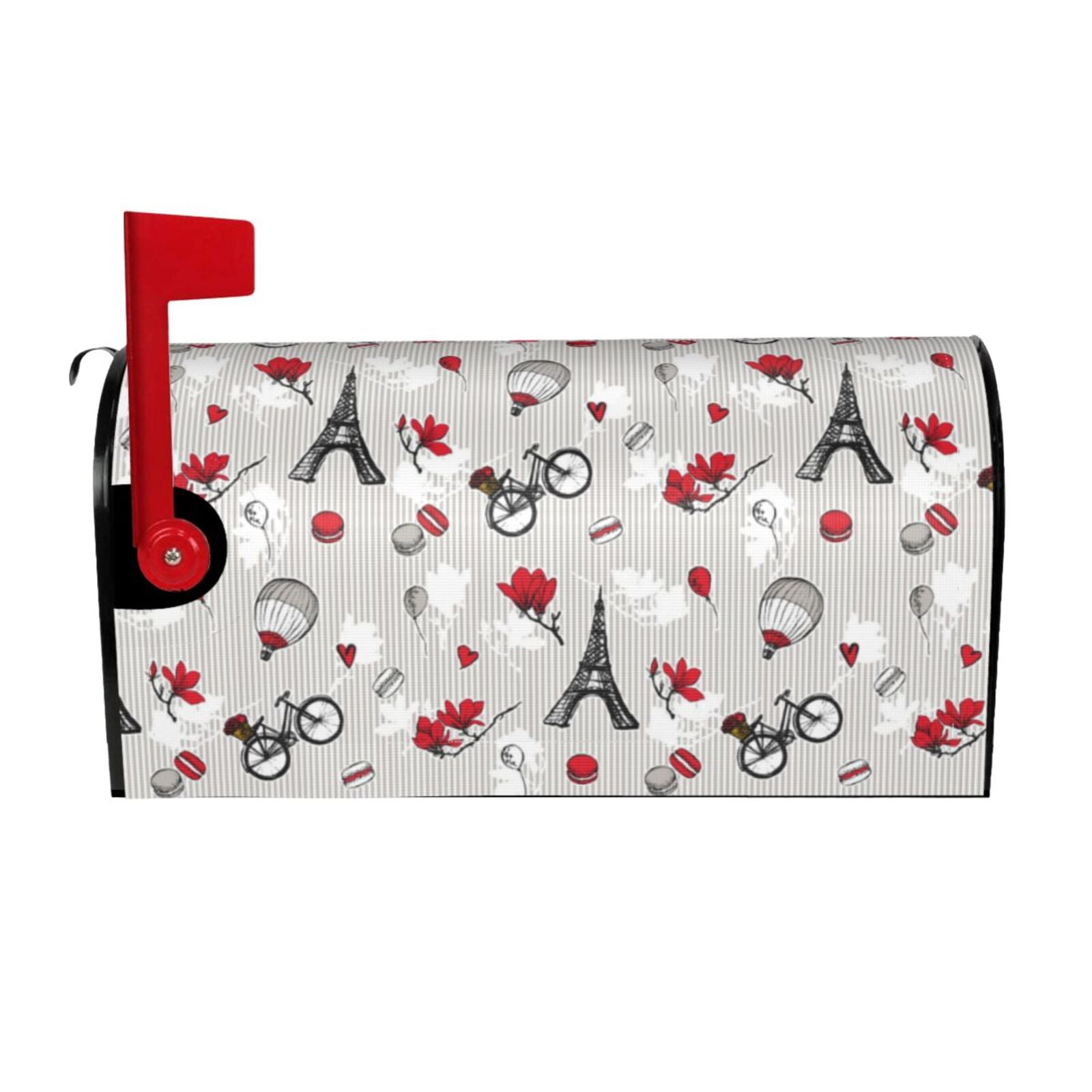 Mailbox Covers, Eiffel Tower balloons Welcome Cute Mailbox Cover ...