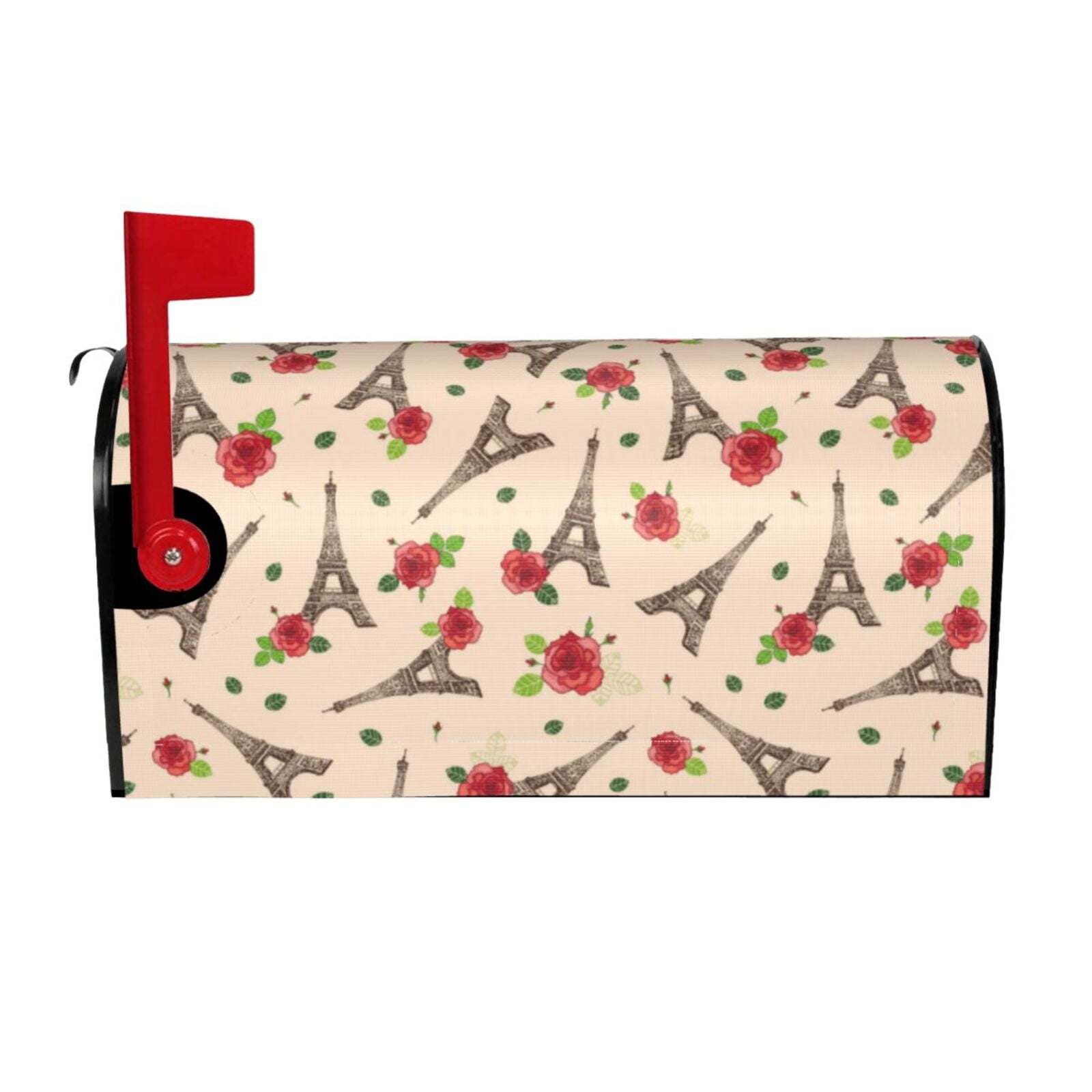 Mailbox Covers Eiffel Towers flower Waterproof mail Box Covers ...