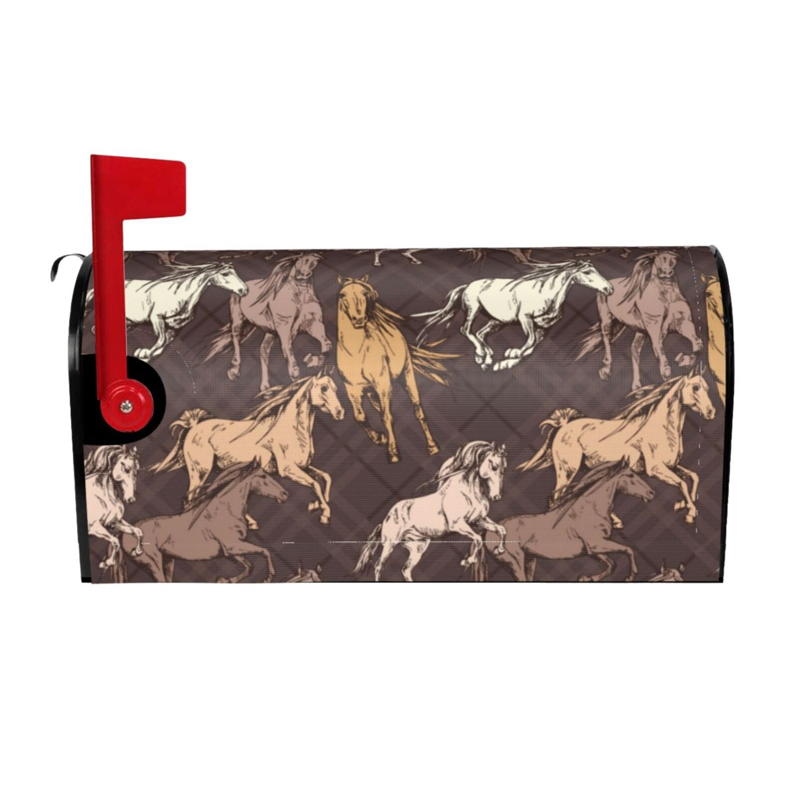 Mailbox Covers, Extreme Sketch Cool Horse_D Welcome Cute Mailbox Cover ...