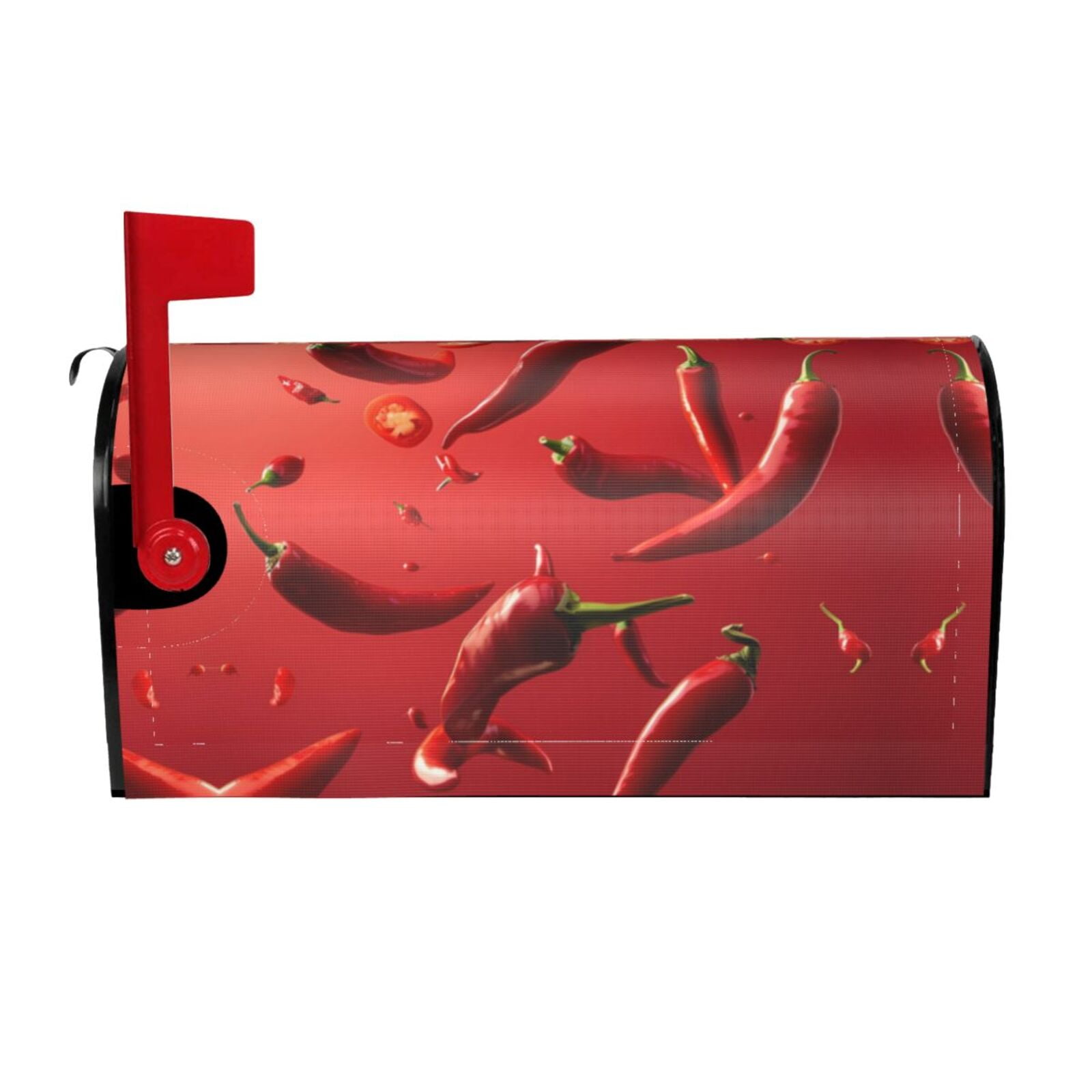 Mailbox Covers, Floating Red Chili Peppers Cute Welcome Mailbox Cover ...