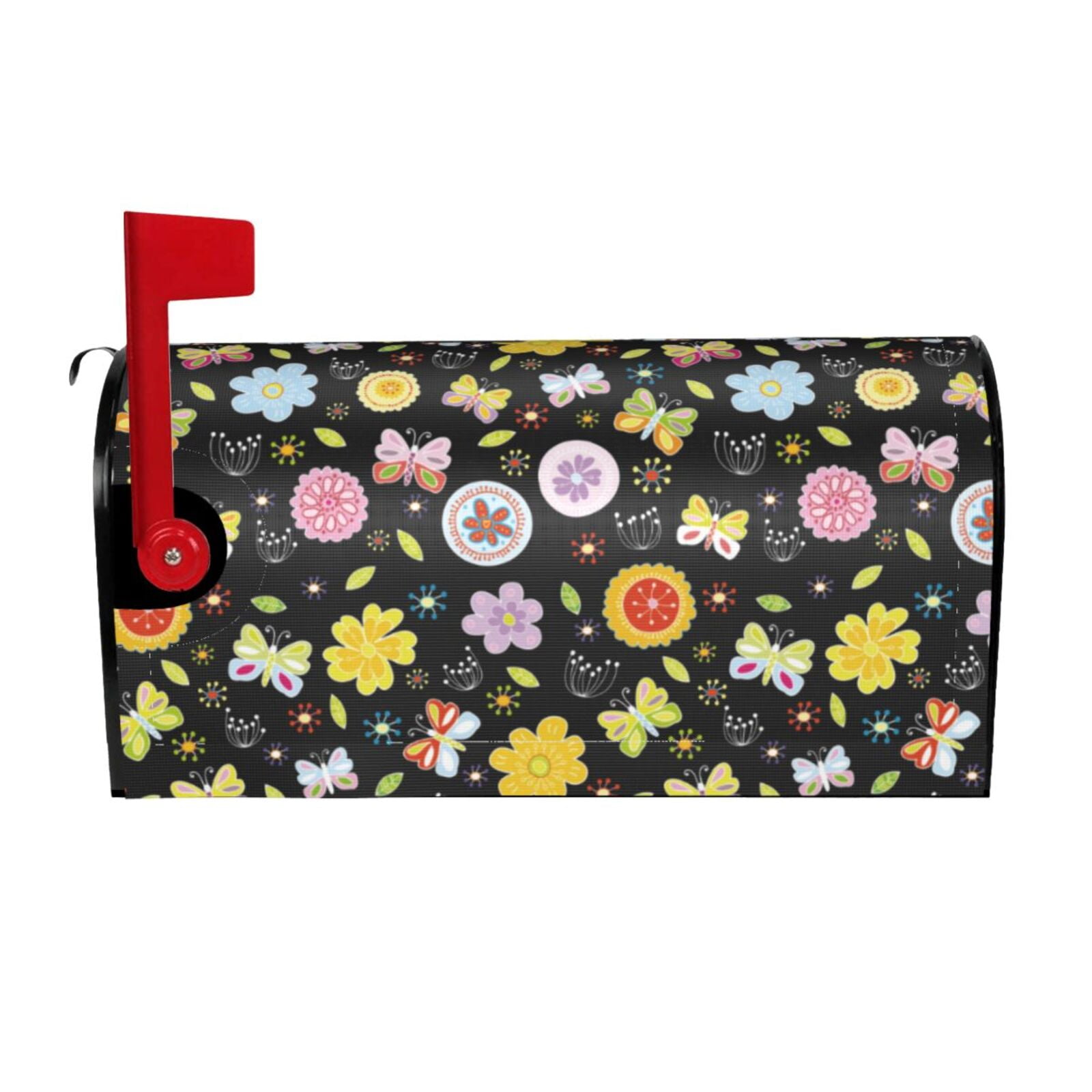 Mailbox Covers Flower butterfly print Waterproof mail Box Covers ...