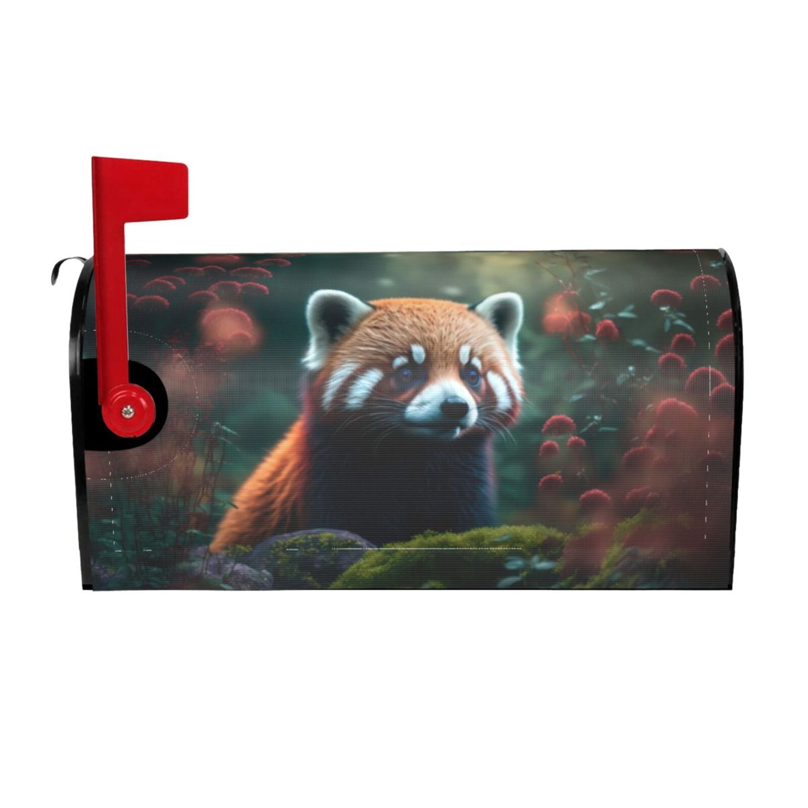 Mailbox Covers Forest Plant Raccoon Waterproof mail Box Covers ...
