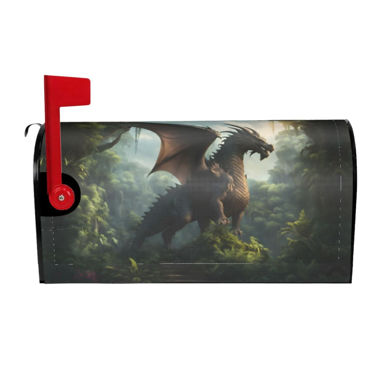 Mailbox Covers, Forest Stone-colored Dragon Welcome Mailbox Cover ...