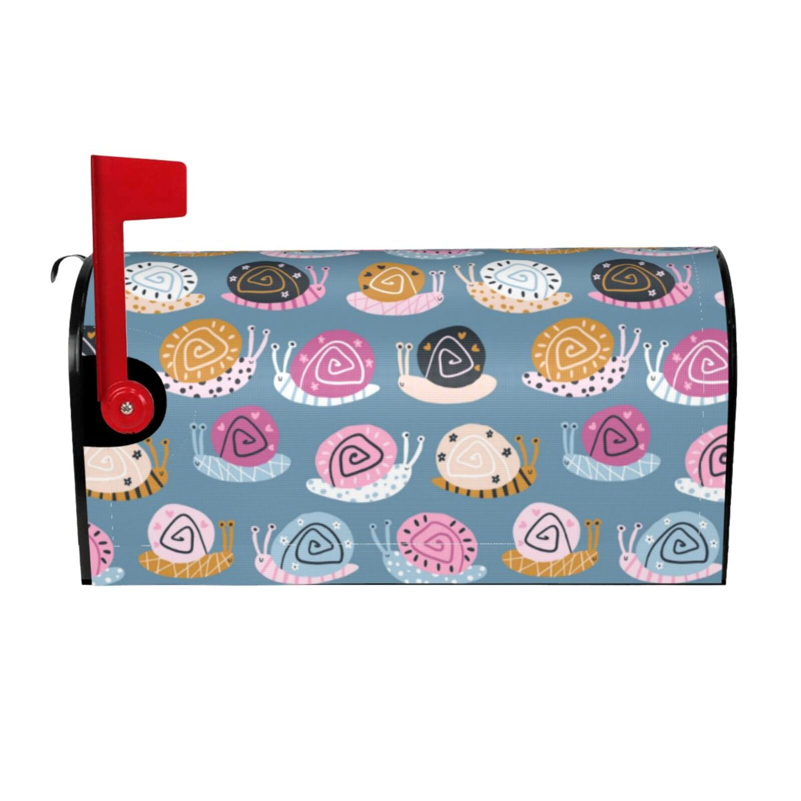 Mailbox Covers Funny Doodle Snails Waterproof mail Box Covers, Magnetic ...