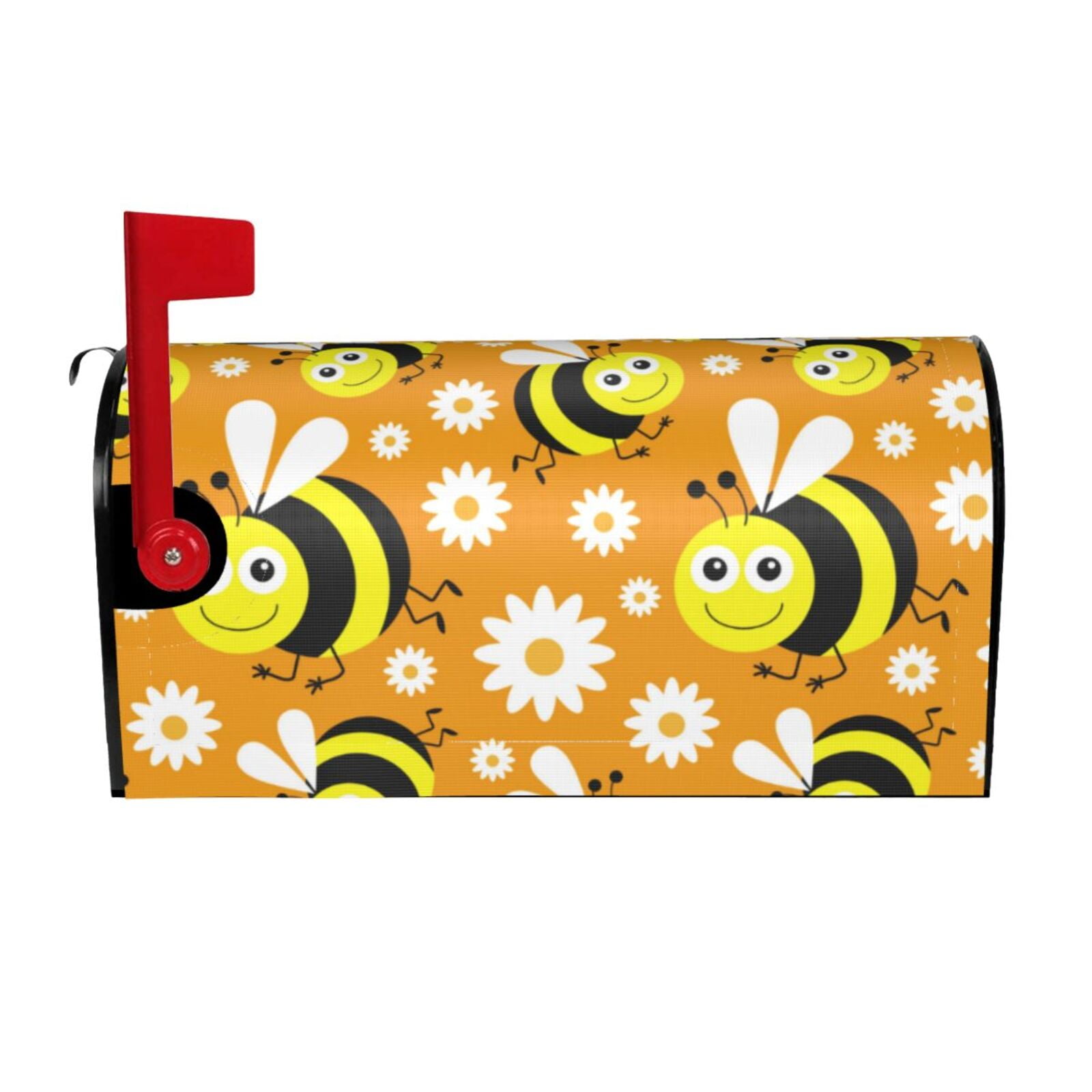 Mailbox Covers, Funny cartoon bee daisy Welcome Cute Mailbox Cover ...