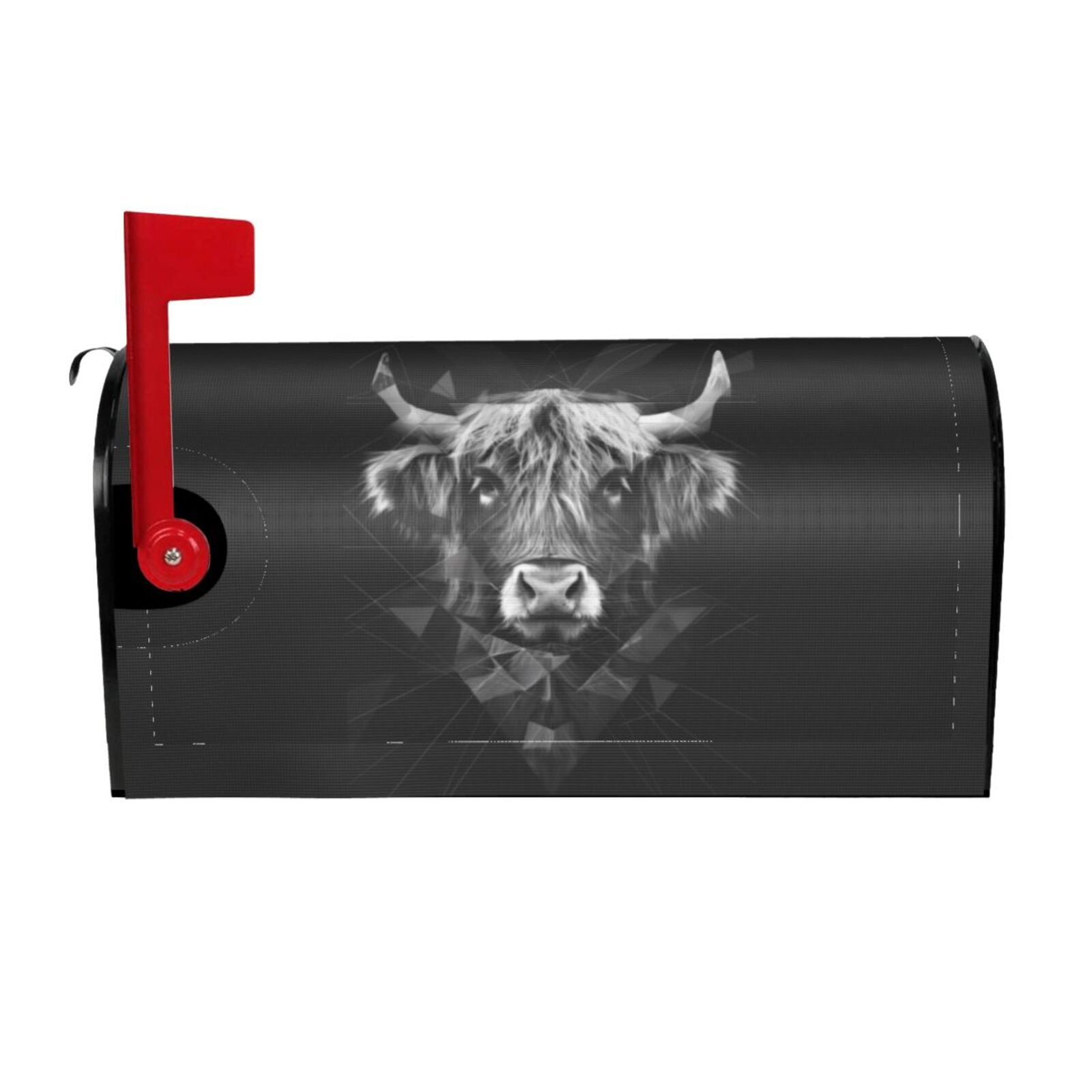 Mailbox Covers, Geometric Bull Design Welcome Cute Mailbox Cover ...