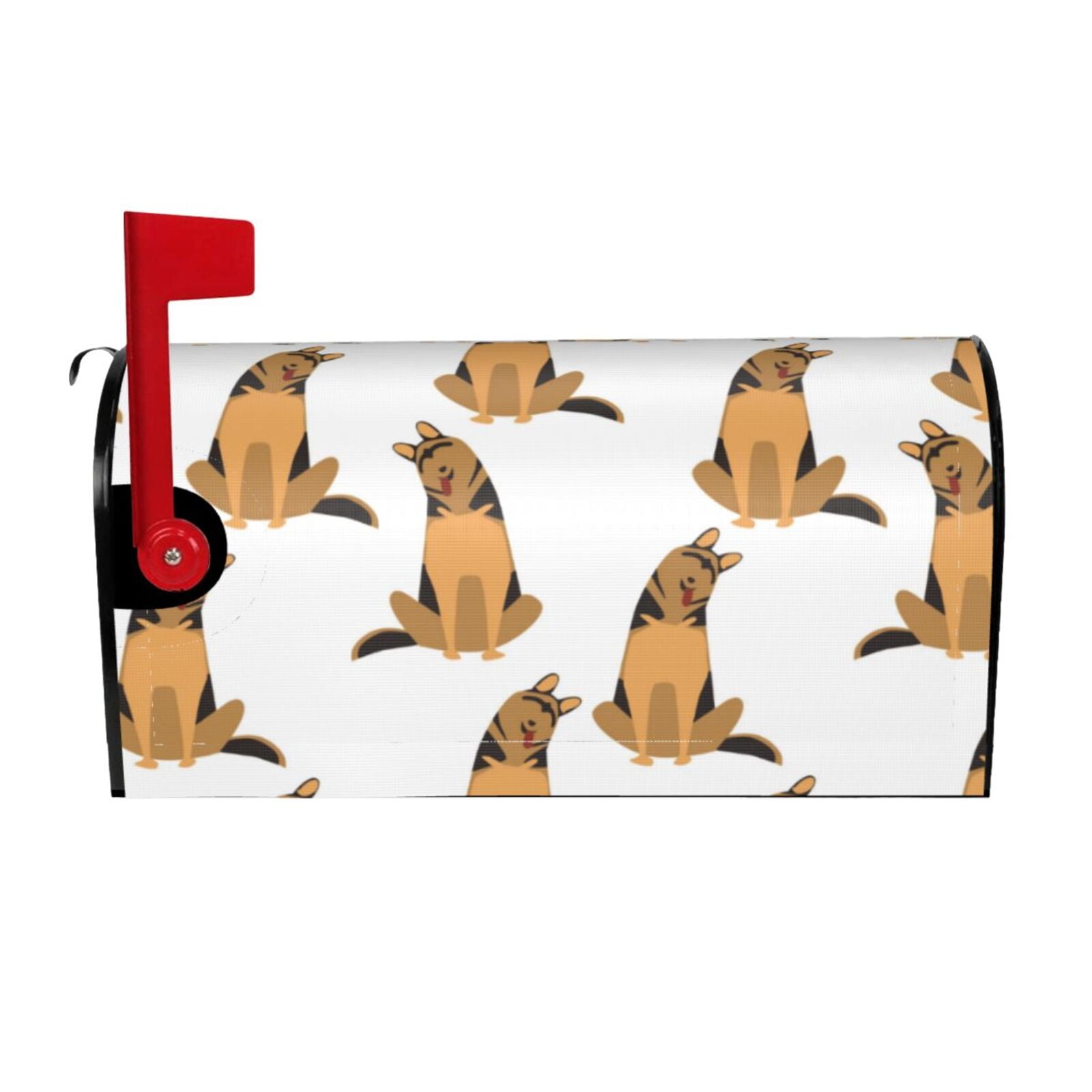 Mailbox Covers, German Shepherd Dog Yellow Cute Welcome Mailbox Cover ...
