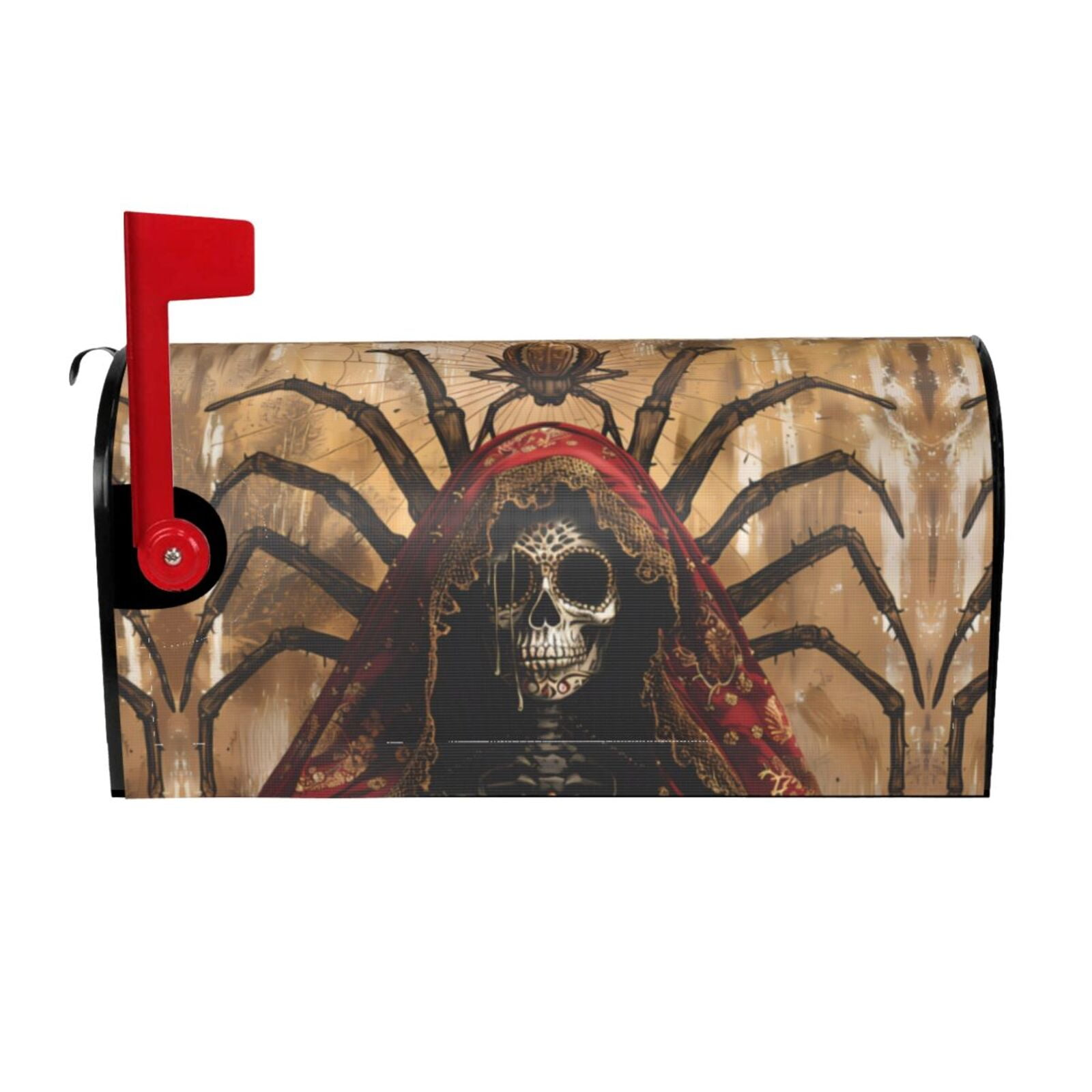 Mailbox Covers, Gothic Skeleton Spider Mailbox Cover Magnetic Extra ...