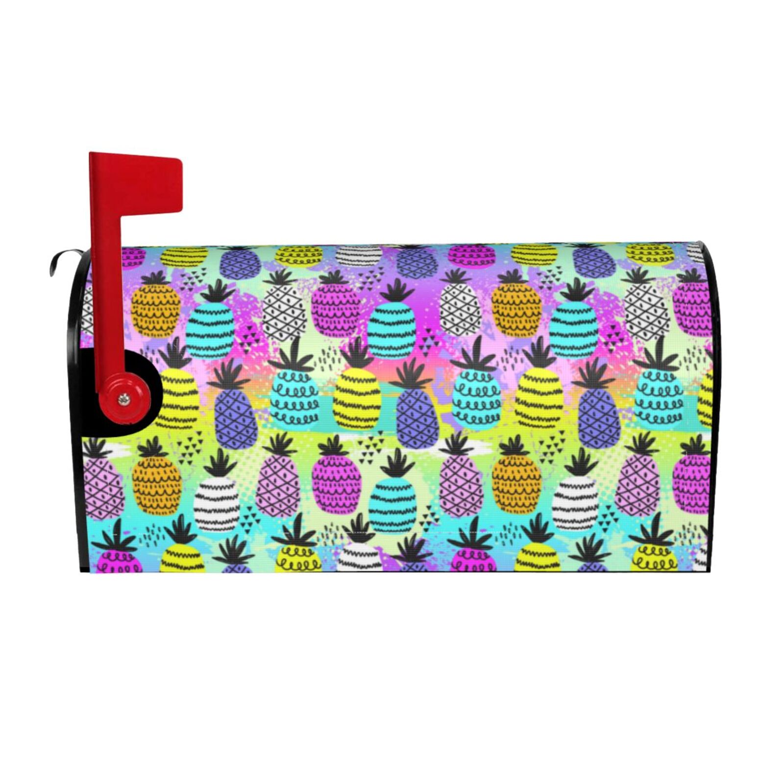 Mailbox Covers, Graffiti Pineapples On Neon Welcome Cute Mailbox Cover ...