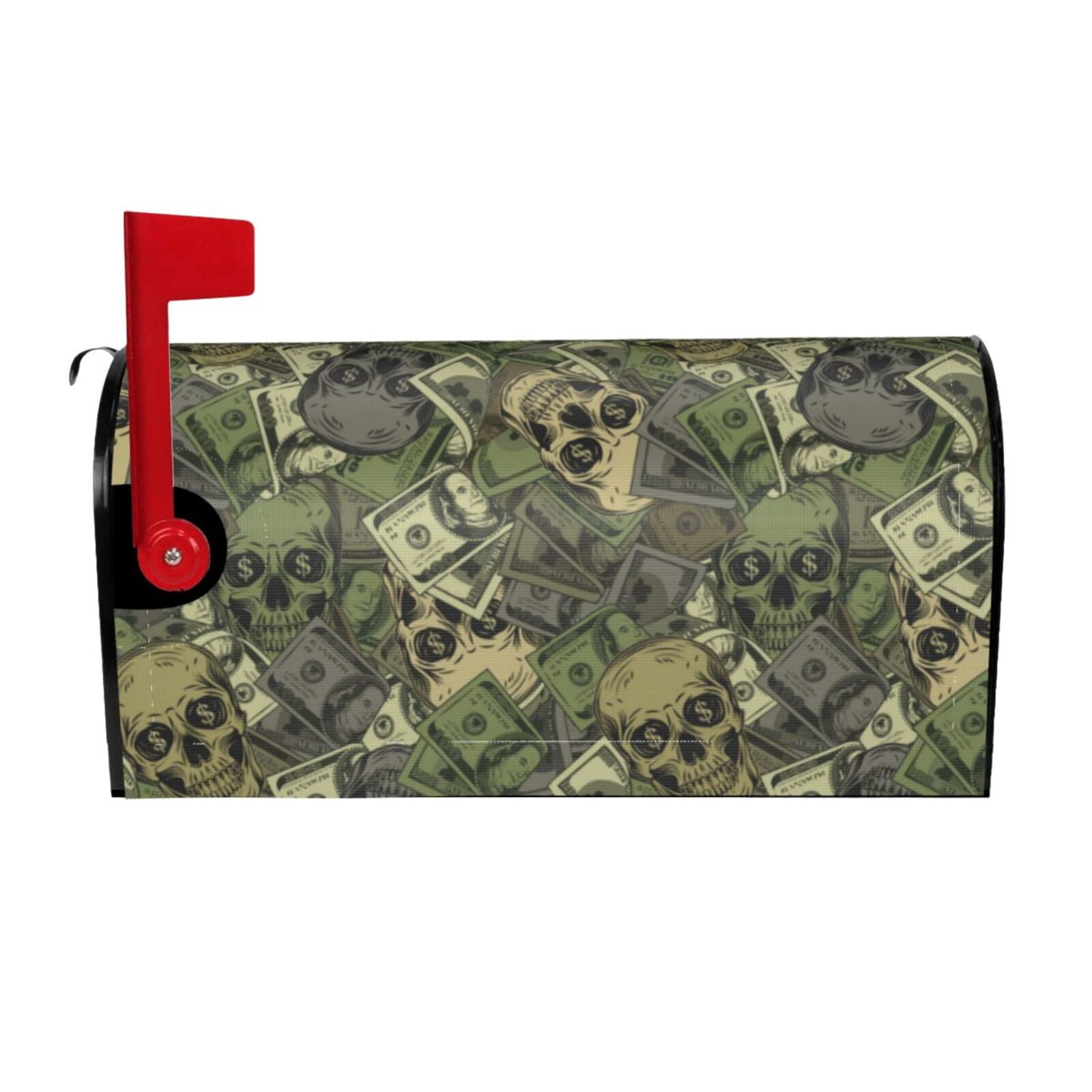 Mailbox Covers Green Skulls Waterproof mail Box Covers, Magnetic ...