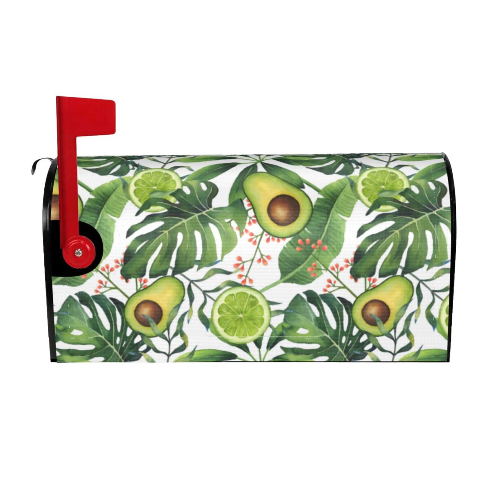 Mailbox Covers, Green Tropical Welcome Cute Mailbox Cover Magnetic ...