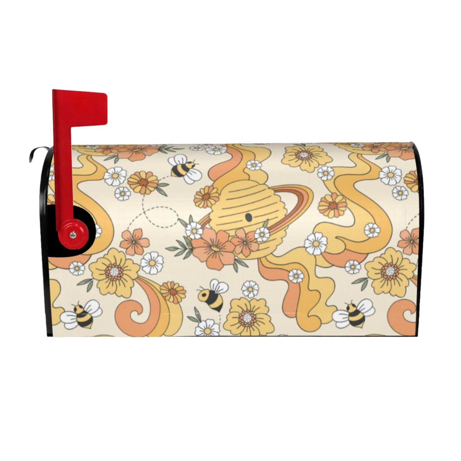 Mailbox Covers Groovy Floral Waterproof mail Box Covers, Magnetic ...