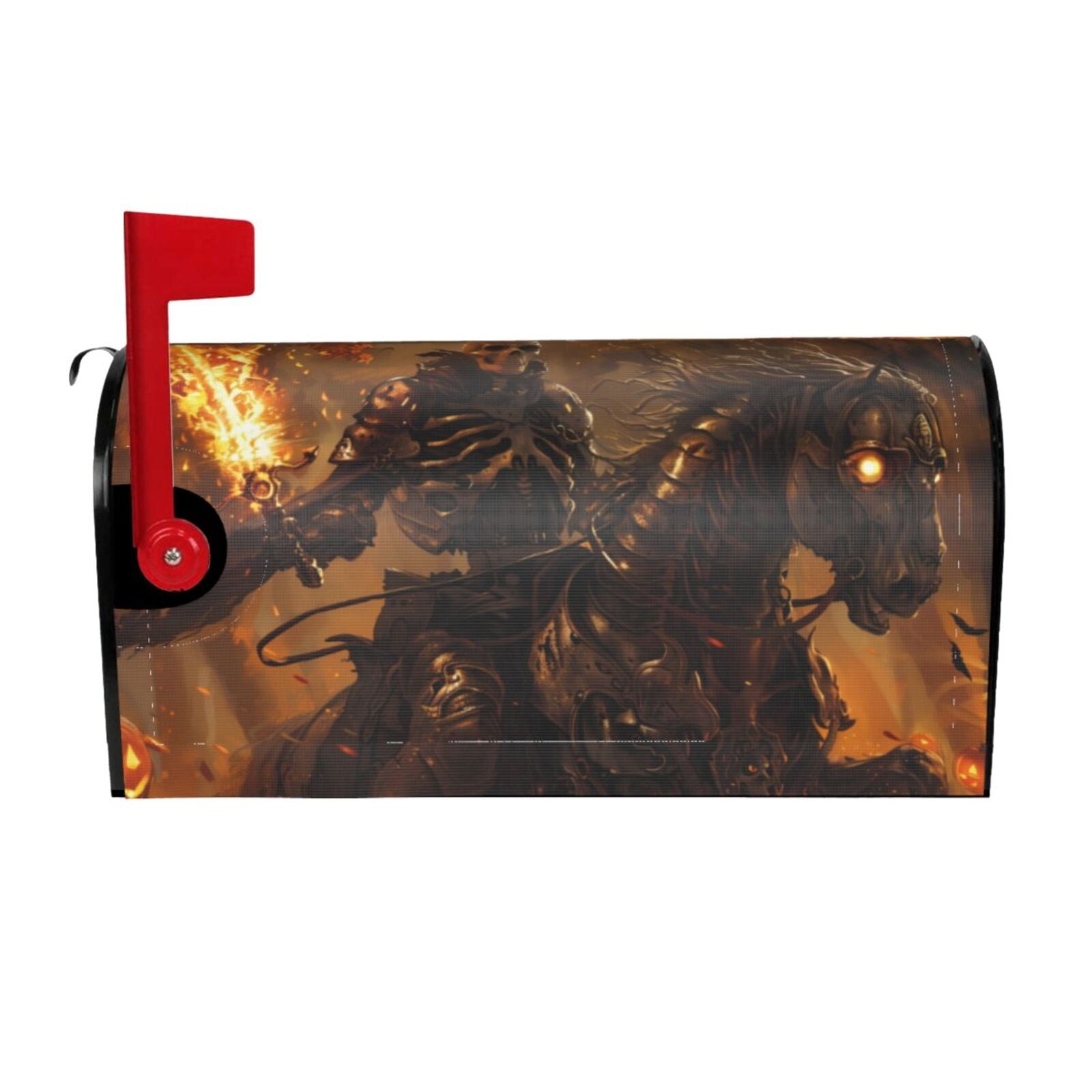 Mailbox Covers, Halloween Cool Skeleton Knight Welcome Cute Mailbox ...