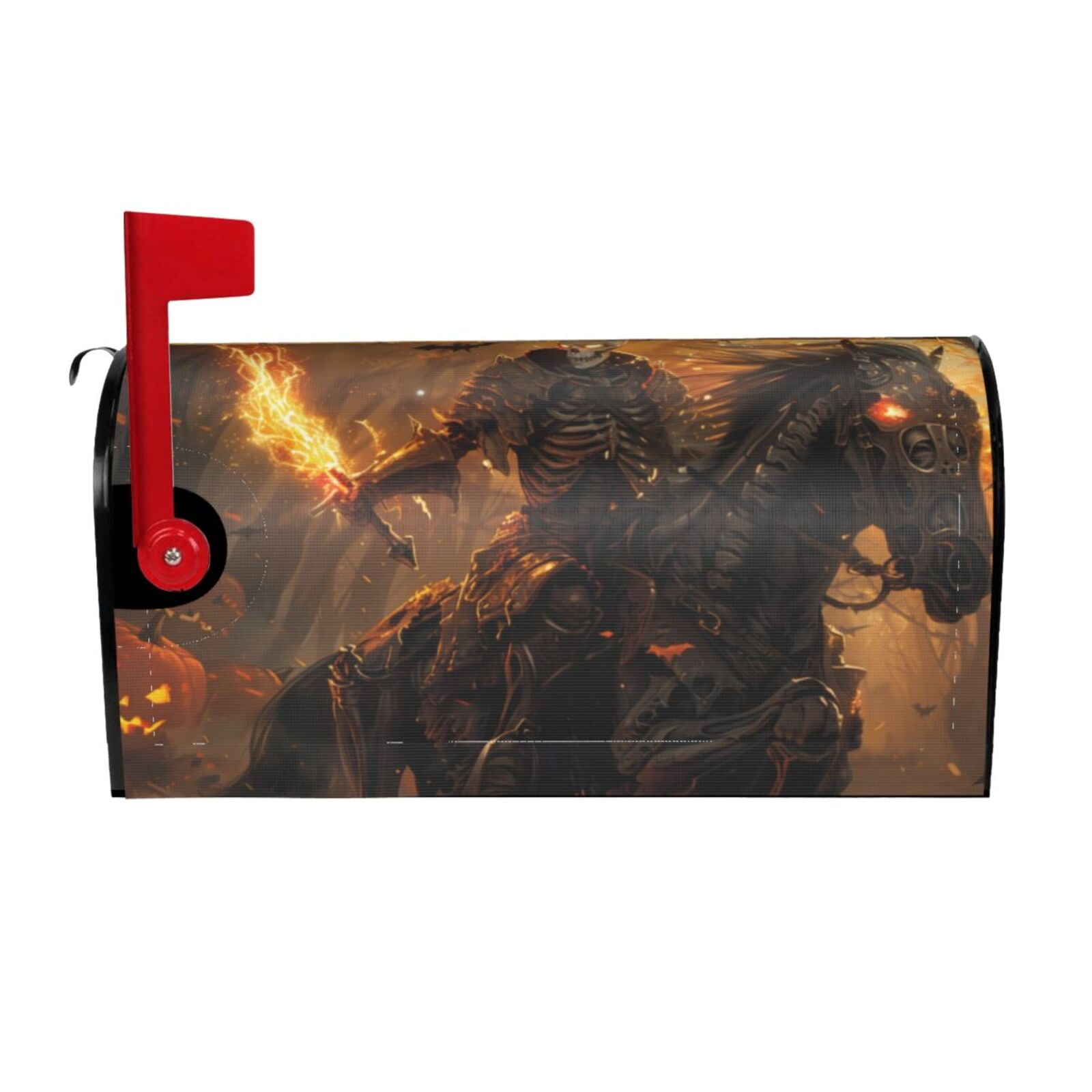 Mailbox Covers, Halloween Skeleton Knight Cool Cute Welcome Mailbox ...