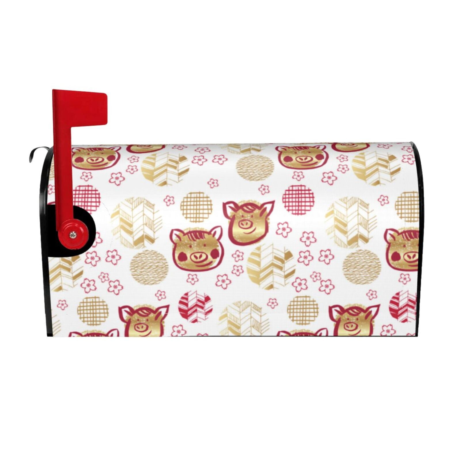 Mailbox Covers Hand Drawn Cartoon Cute Pig Waterproof mail Box Covers ...